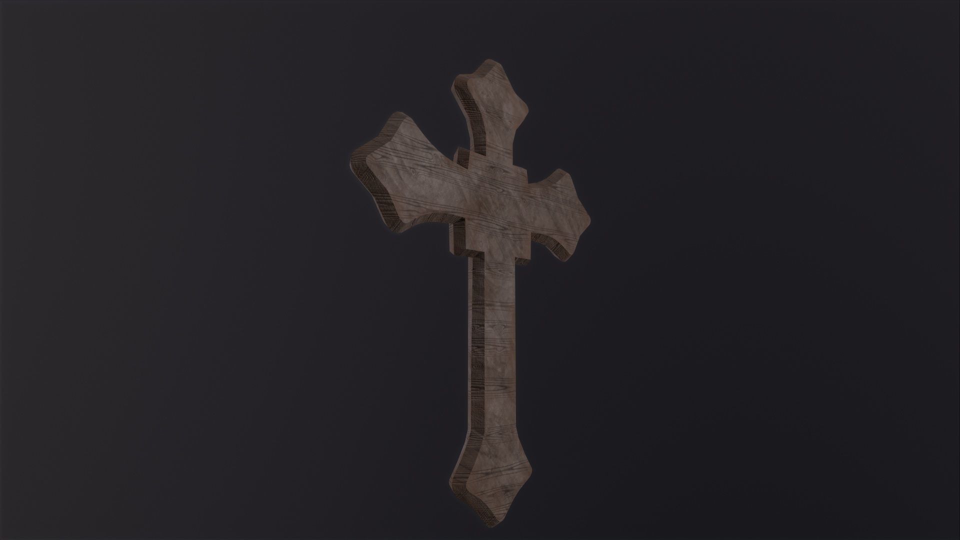 3D model Wooden Cross 3D Model VR / AR / low-poly | CGTrader