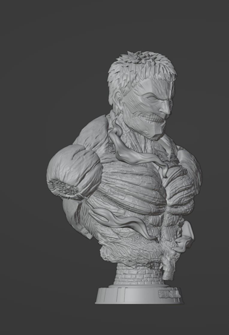 Bust of Armored Titan of Reiner 3D model 3D printable | CGTrader