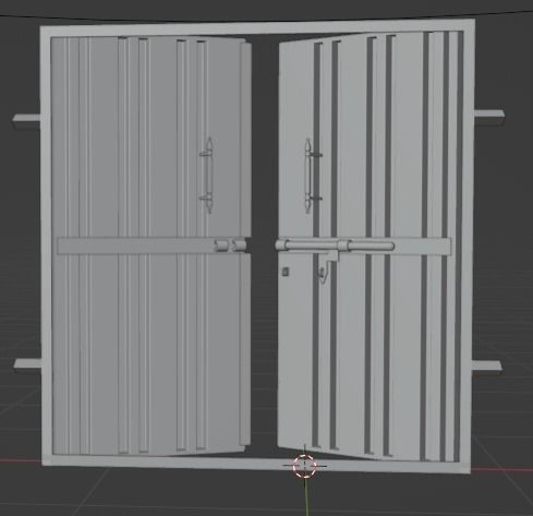 Fancy Wood Door 3D model animated | CGTrader