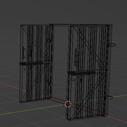 Fancy Wood Door 3D model animated | CGTrader