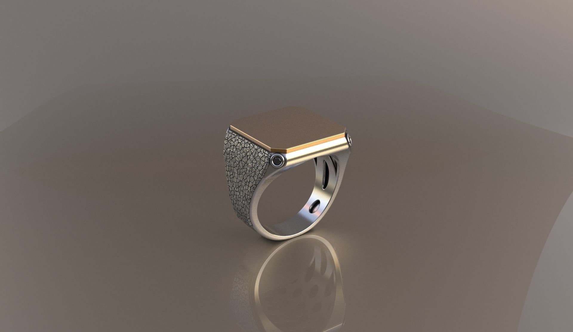 mimalist men ring free 3D model | CGTrader
