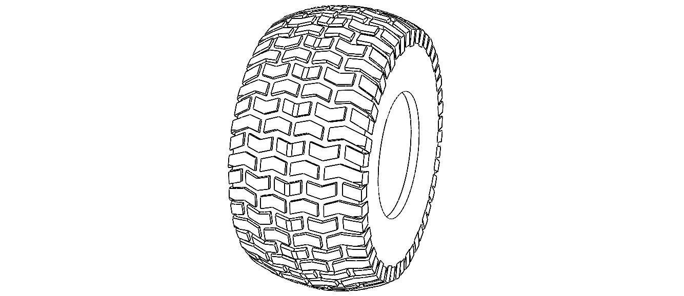 18X850-8 Chevron Tractor Tire 3D model rigged | CGTrader