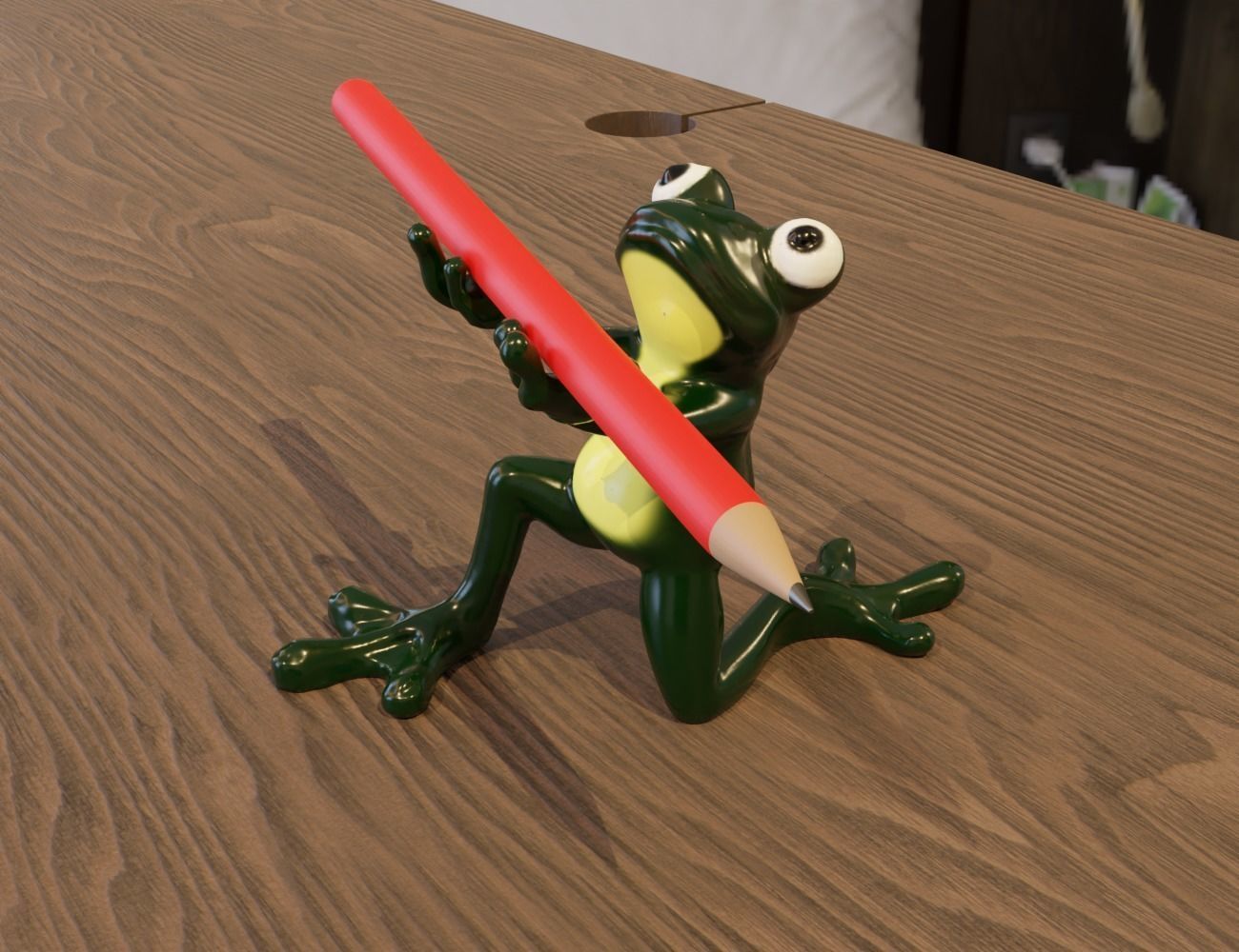 Frog pen holder free 3D model 3D printable | CGTrader