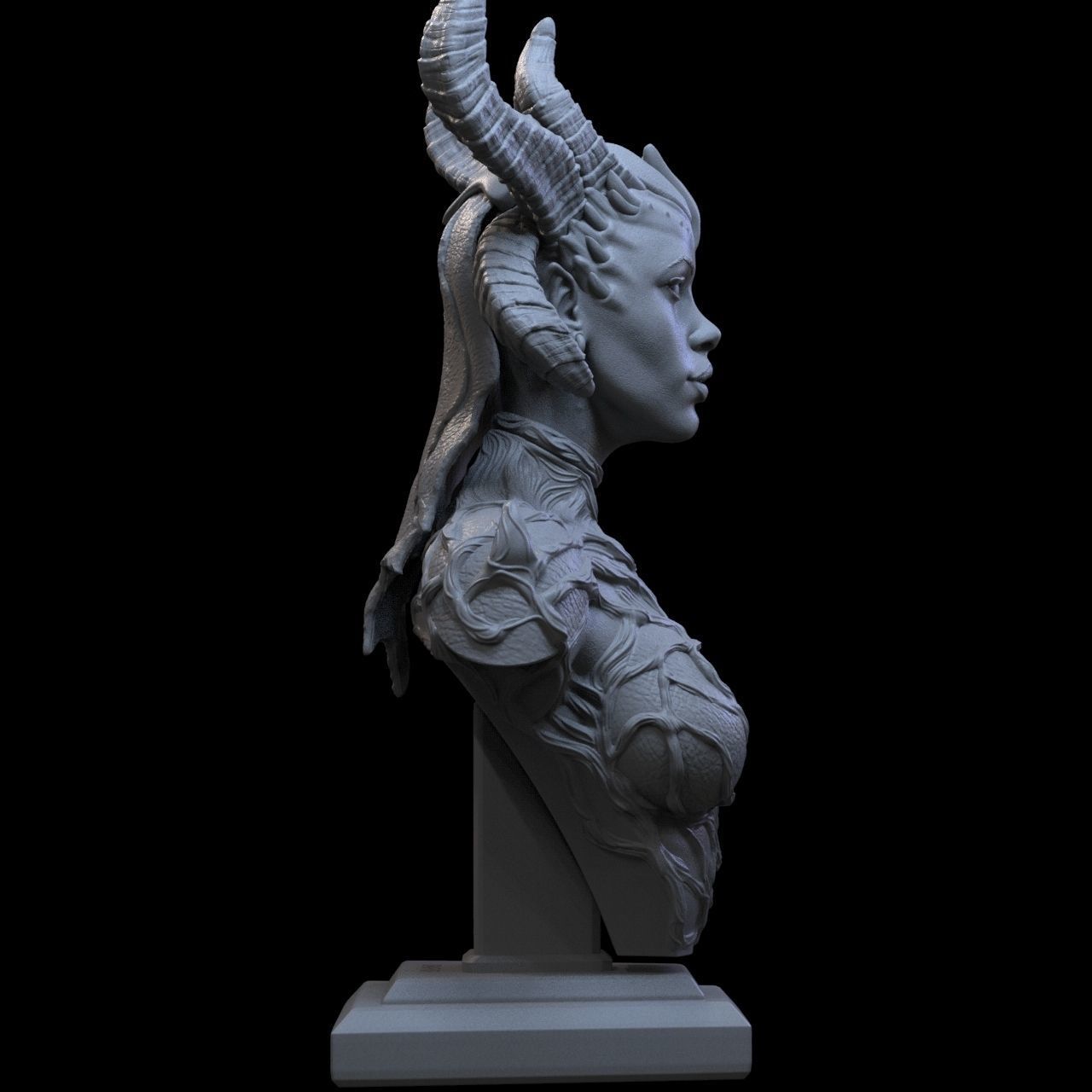 LILITH BUST 3D model 3D printable | CGTrader