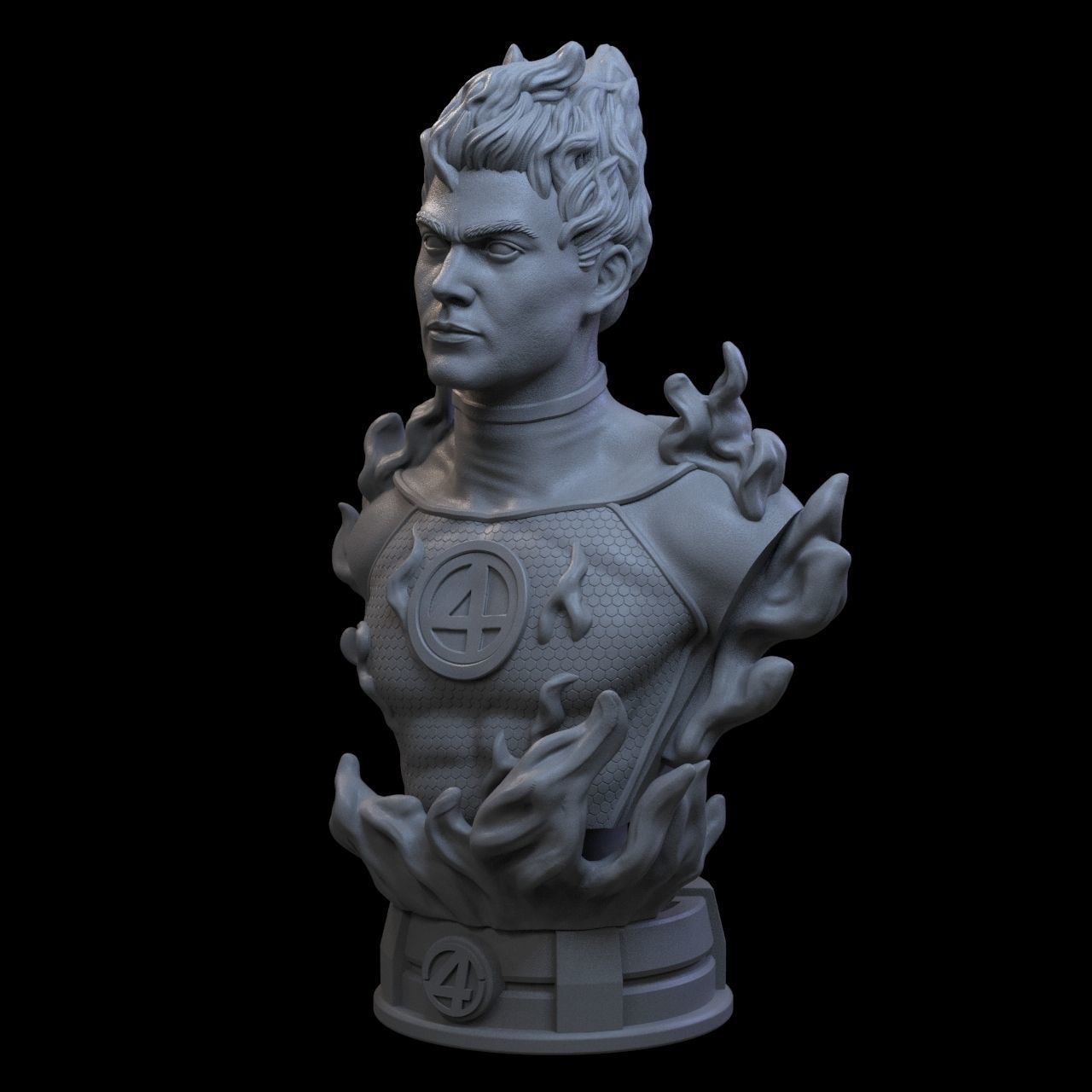 HUMAN TORCH FANTASTIC FOUR 3D model 3D printable | CGTrader