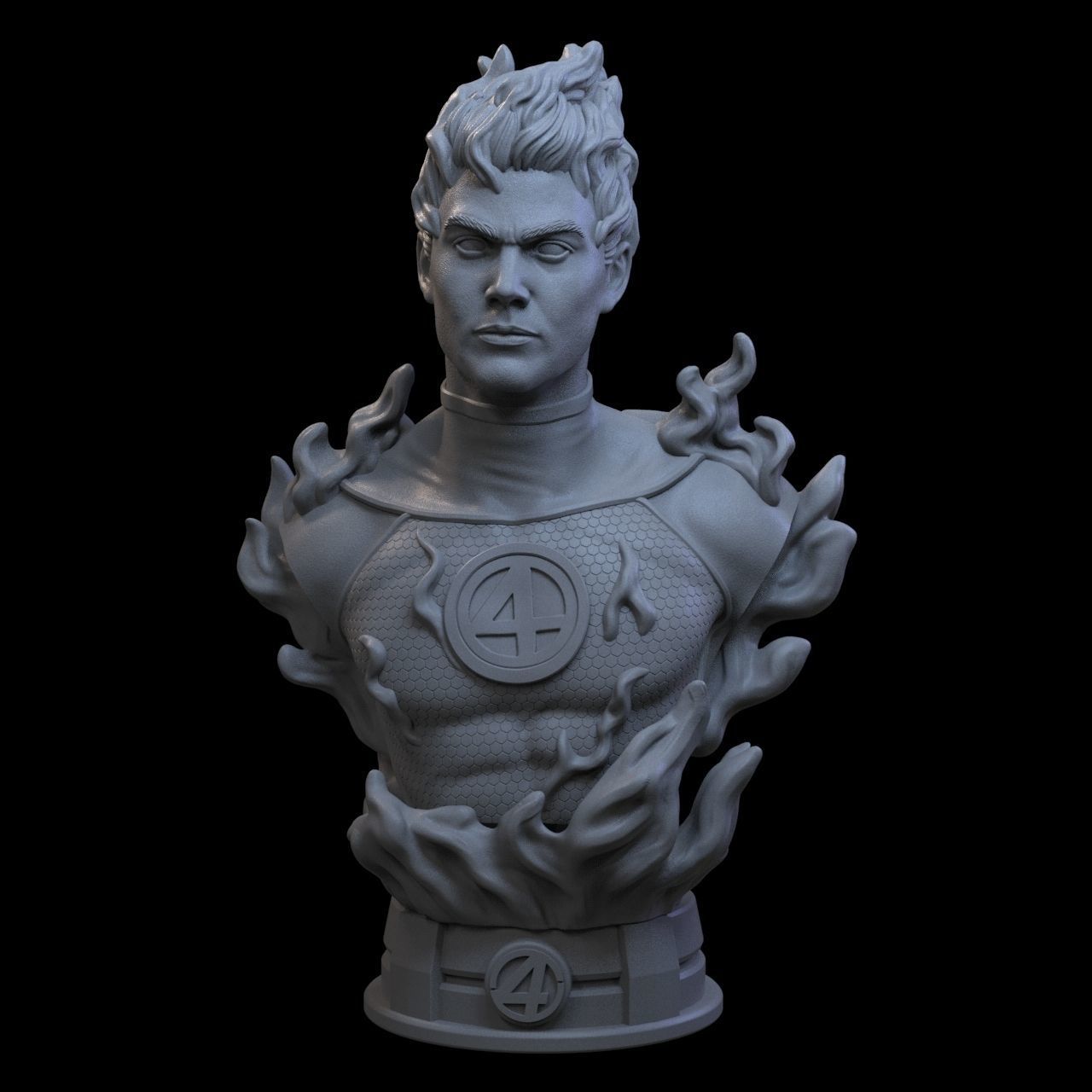 HUMAN TORCH FANTASTIC FOUR 3D model 3D printable | CGTrader