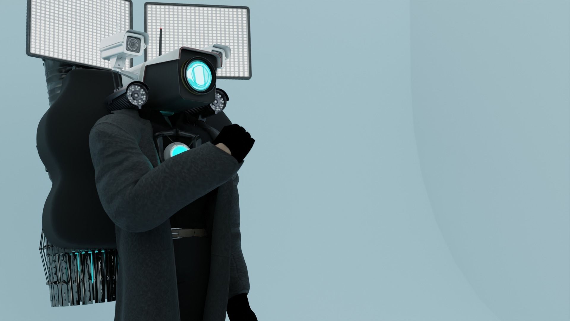 Skibidi toilet Camera Titan 3D model rigged | CGTrader