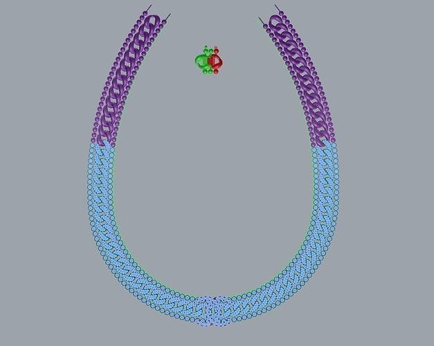 necklace 3D model 3D printable | CGTrader