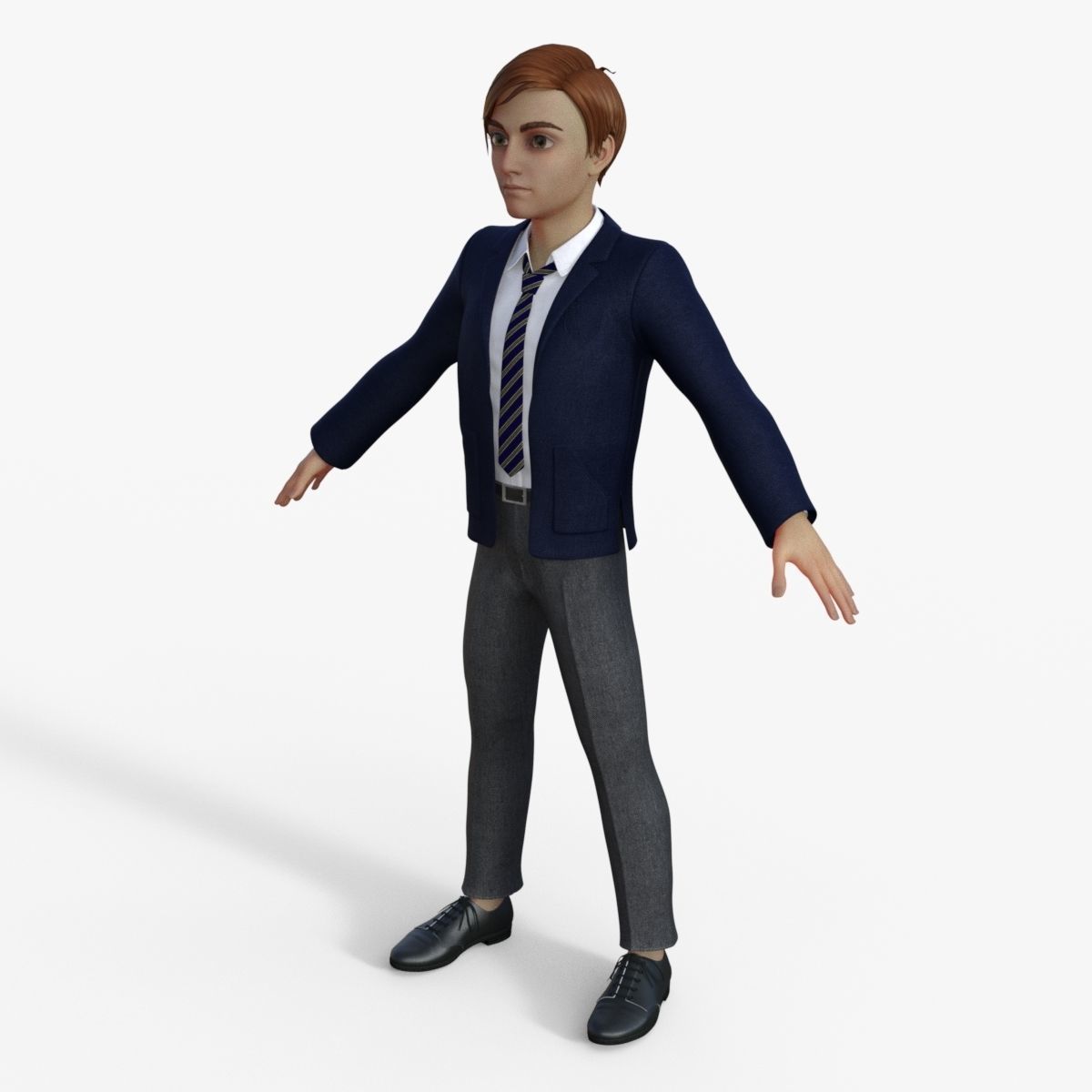 3D model High School Student Boy VR / AR / low-poly | CGTrader
