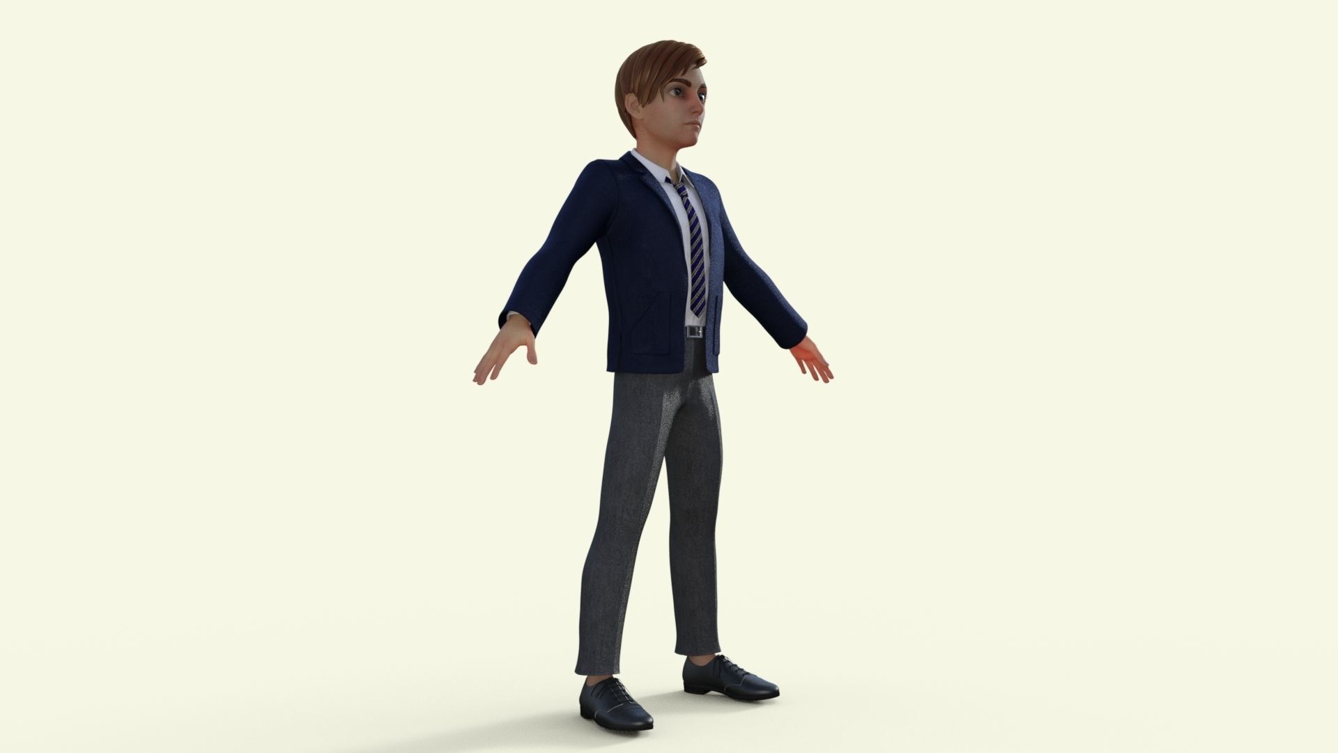 3D model High School Student Boy VR / AR / low-poly | CGTrader