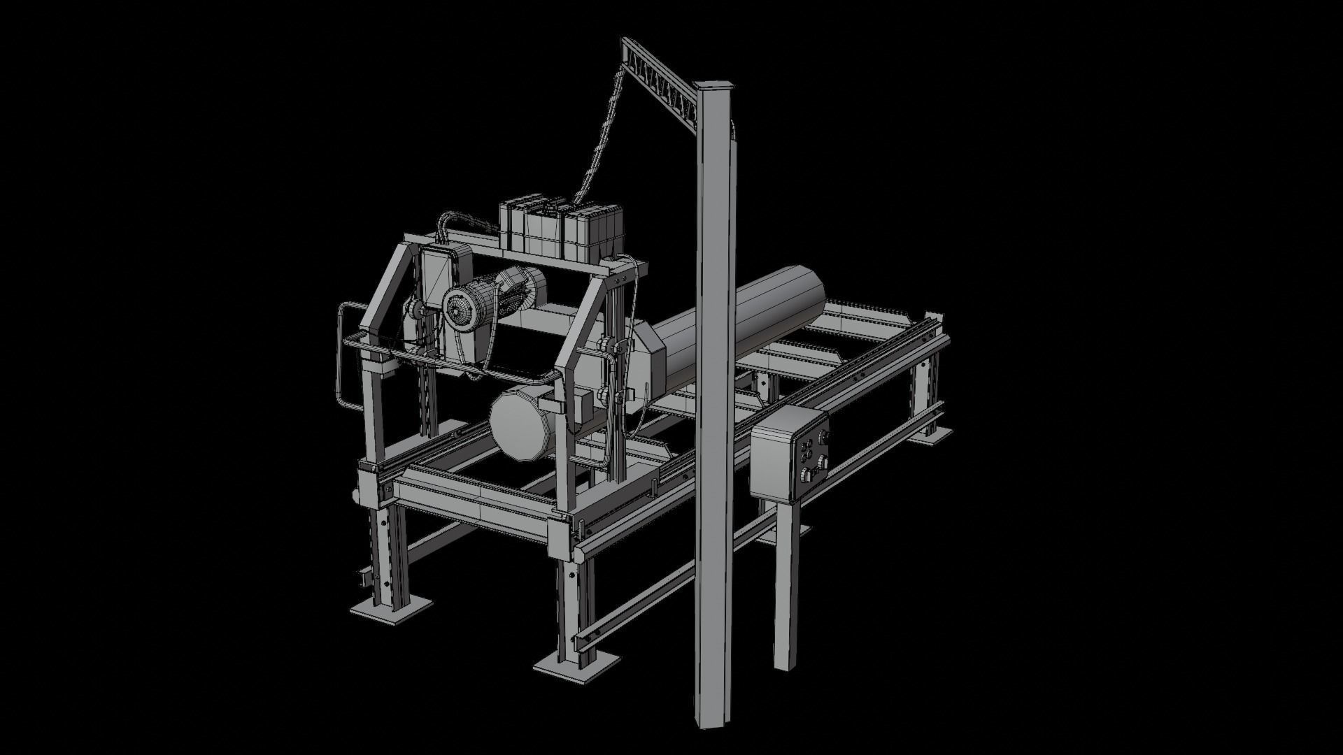 3D model Industrial Sawmill VR / AR / low-poly | CGTrader