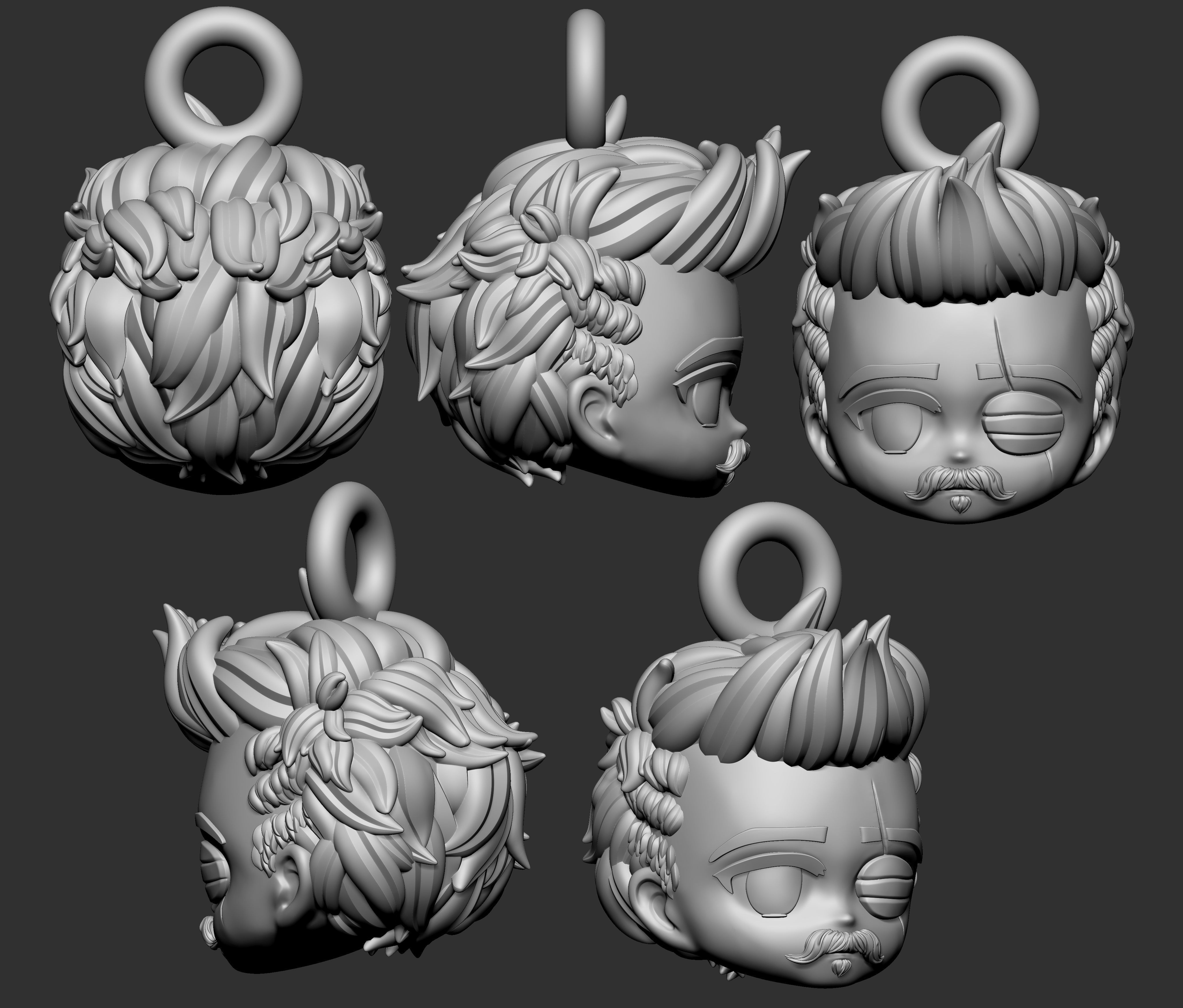 Fuse and wattson head keychan 3D model 3D printable | CGTrader