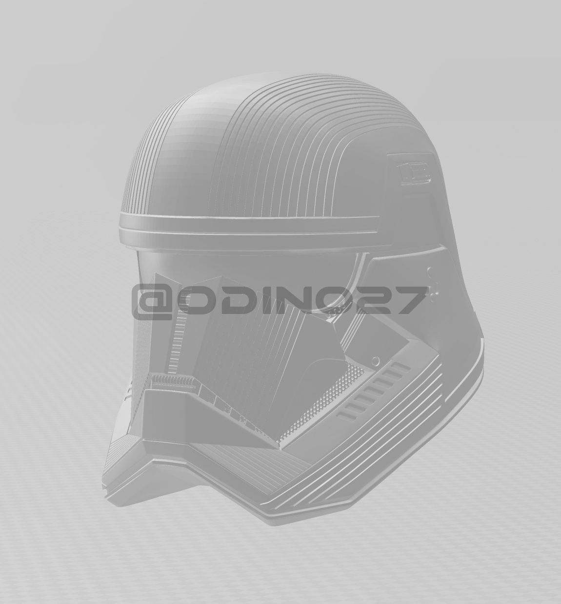 Star Wars Sith Trooper 12 scale solid helmet 3D model 3D printable ...