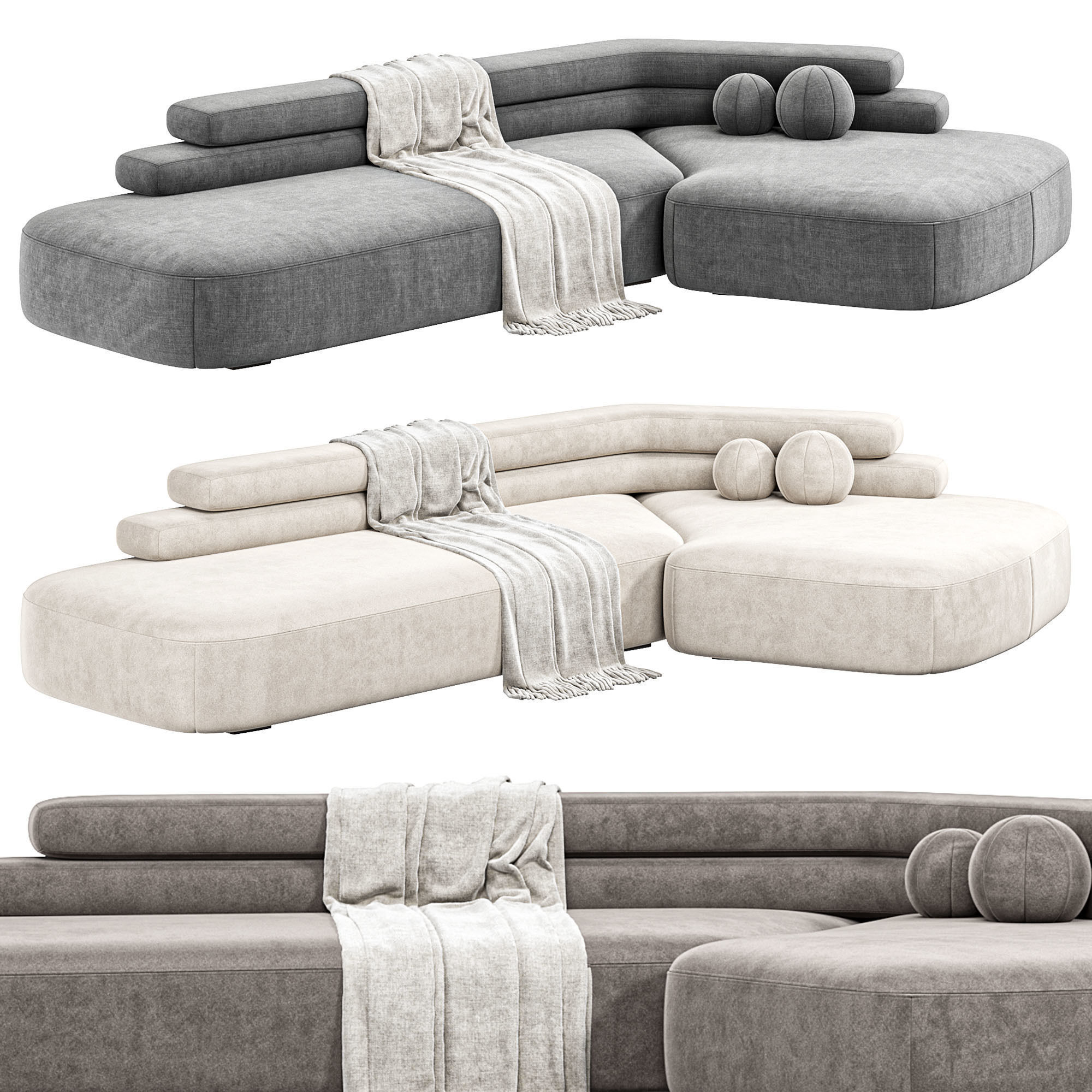 Rift Sofa By Moroso 3D model | CGTrader