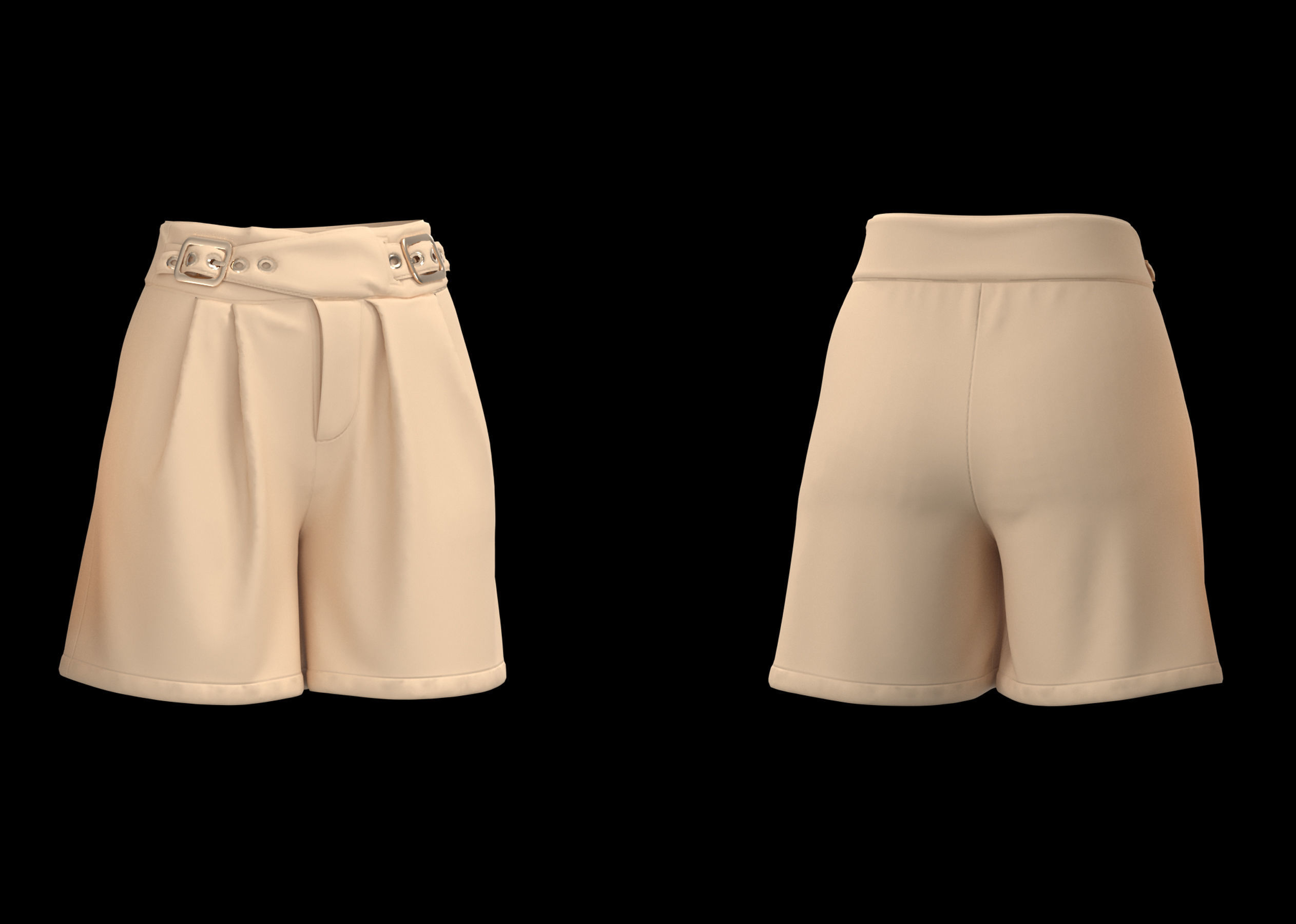 16 Womens Shorts 3D model | CGTrader