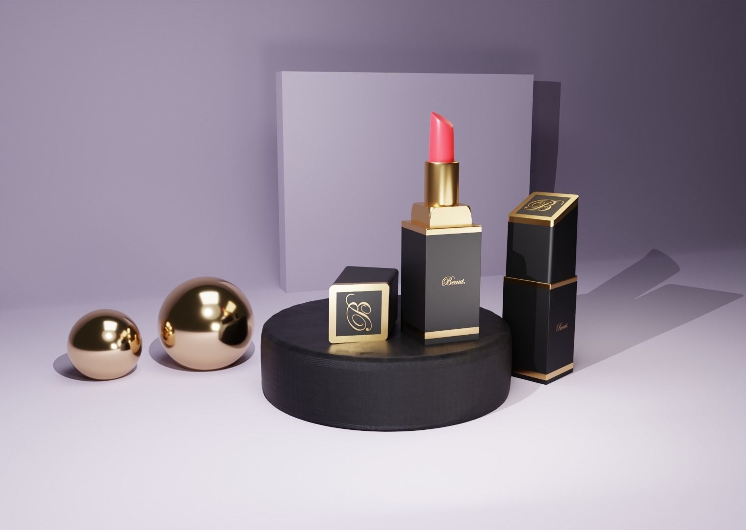 3d cosmetic lipstick design 3D model | CGTrader