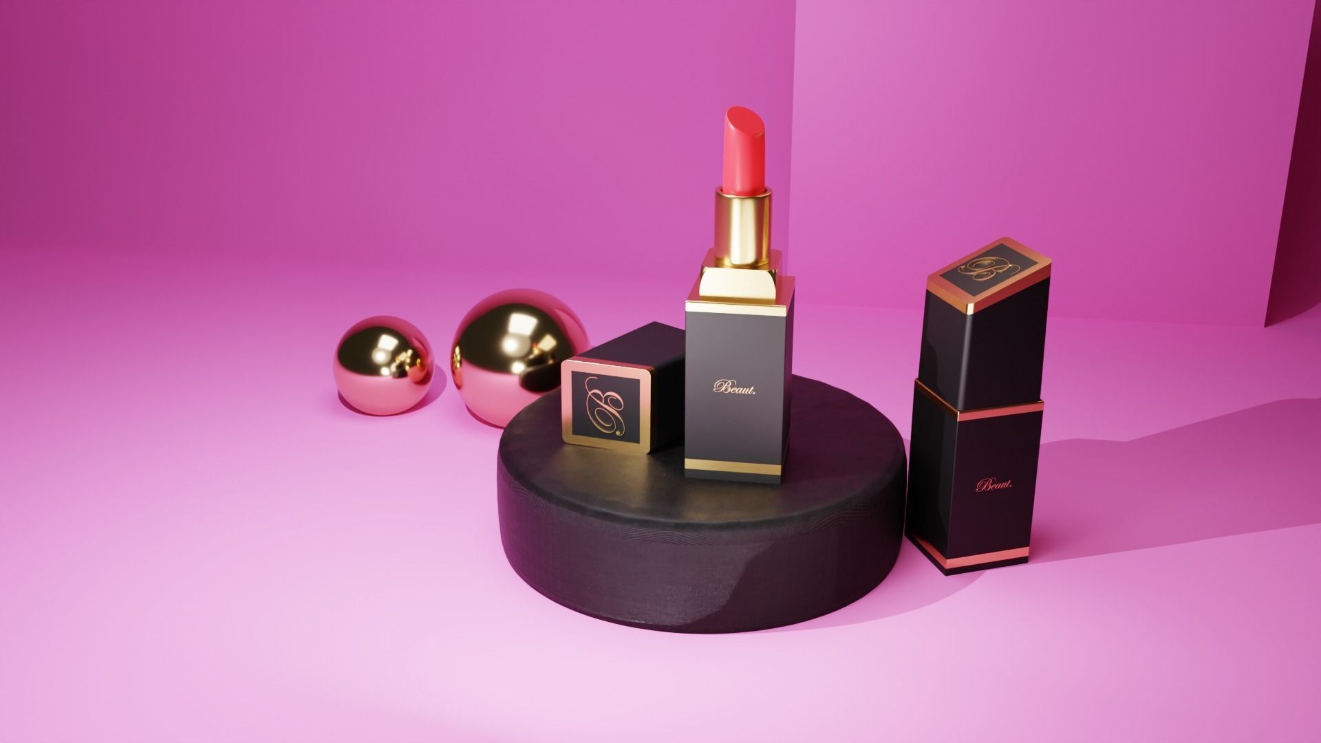 3d cosmetic lipstick design 3D model | CGTrader