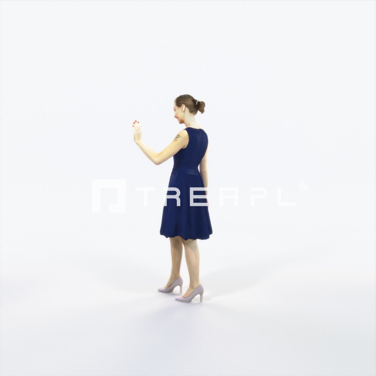 3D model Aspiration 13G waving walking Event Elegant Woman VR / AR / low-poly | CGTrader