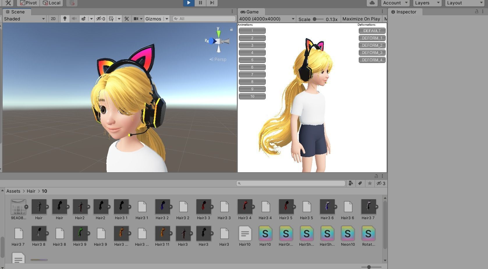 3D model Hair with Headphones 3D Model Zepeto Unity Prefab FBX VR / AR ...