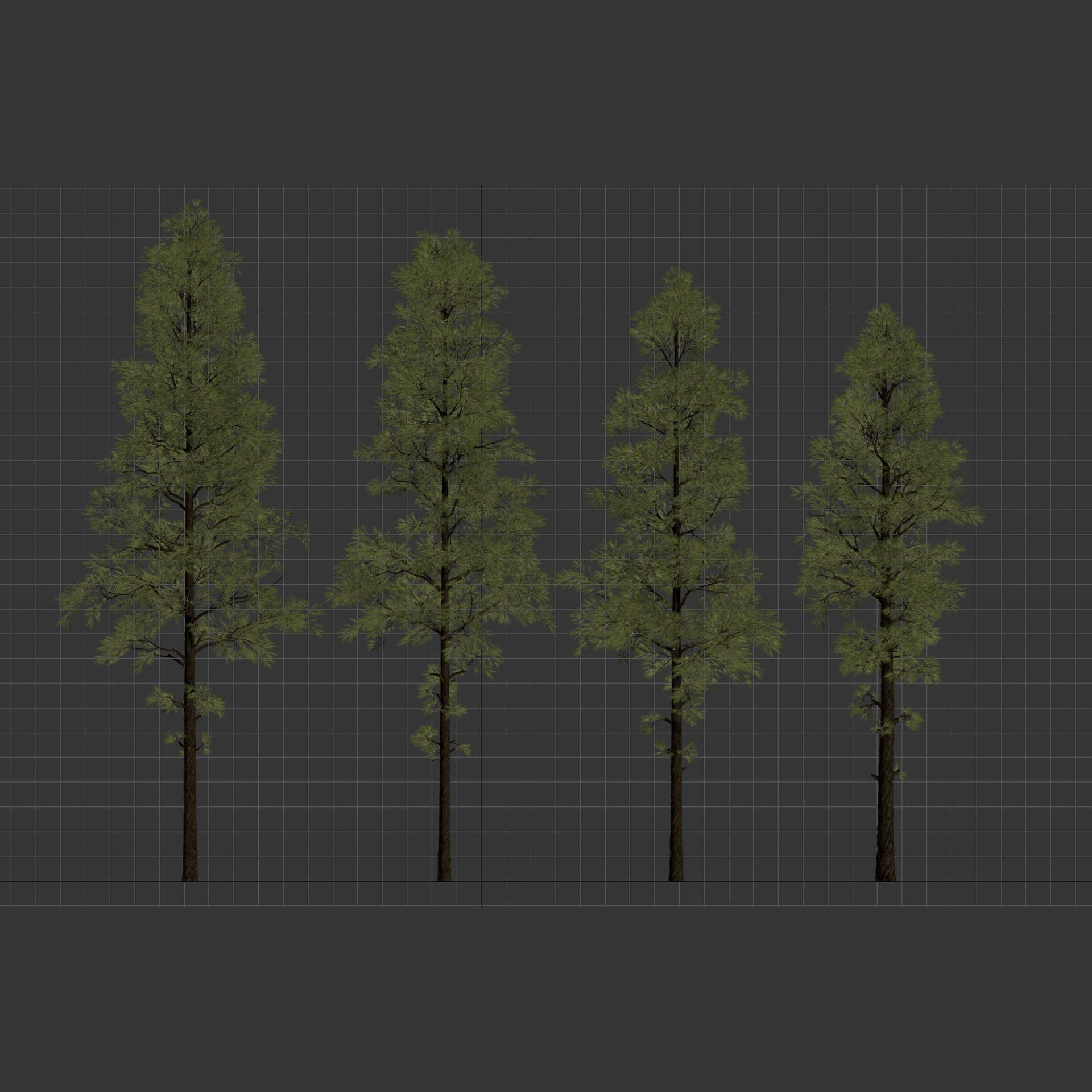 Pine Trees collection vol 227 3D model | CGTrader