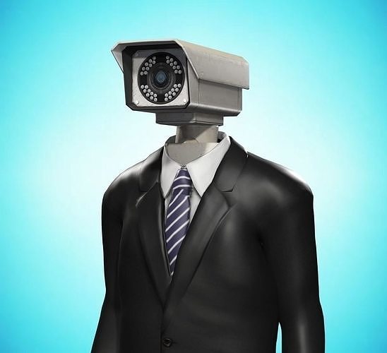 Skibidi Camera Man 3D model rigged | CGTrader