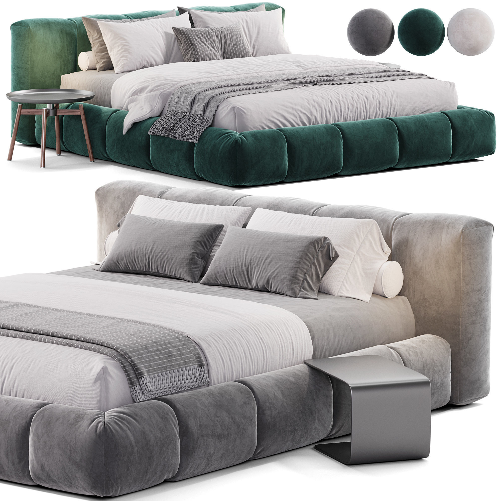 Pixel Bed by Saba Italia 3D model | CGTrader