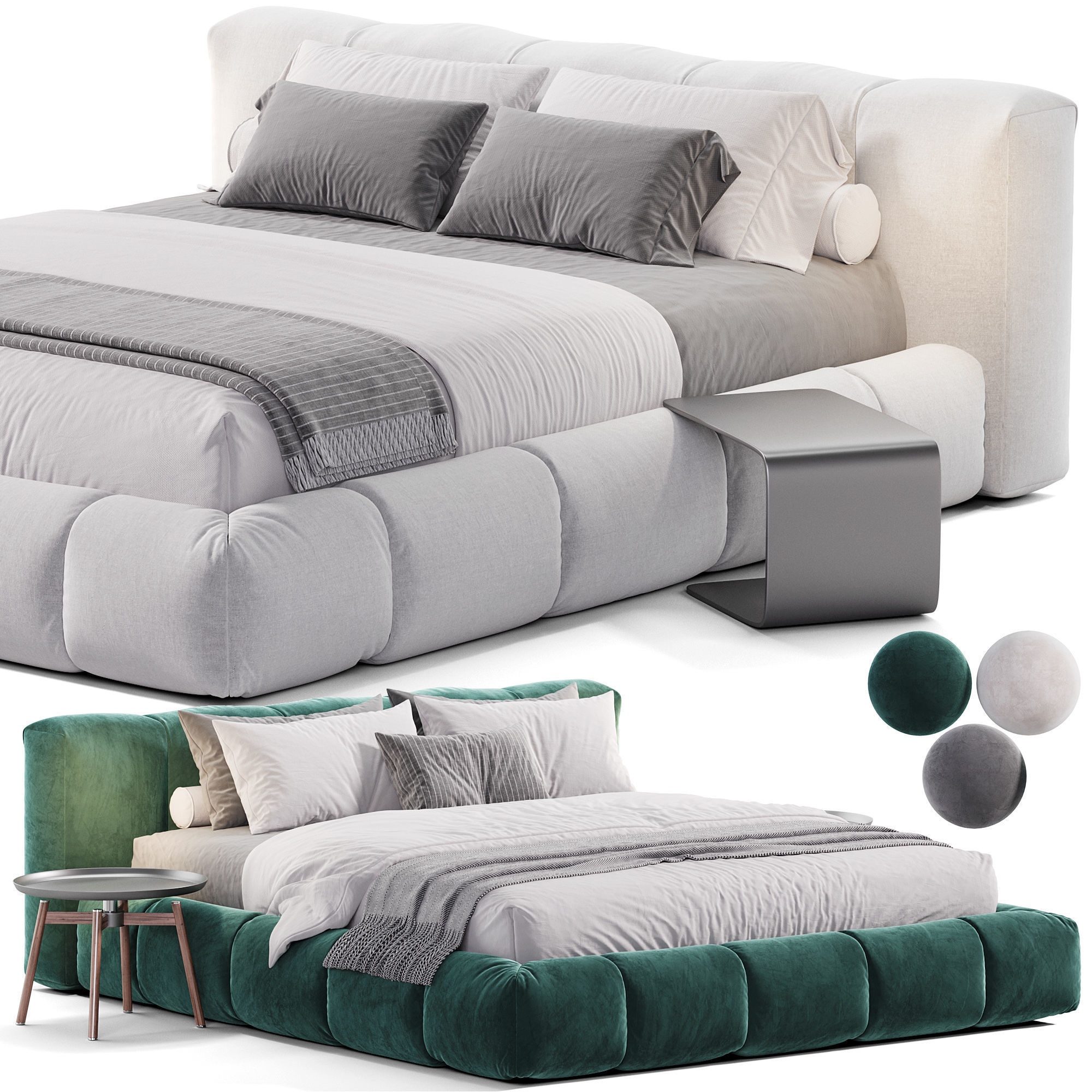 Pixel Bed by Saba Italia 3D model | CGTrader