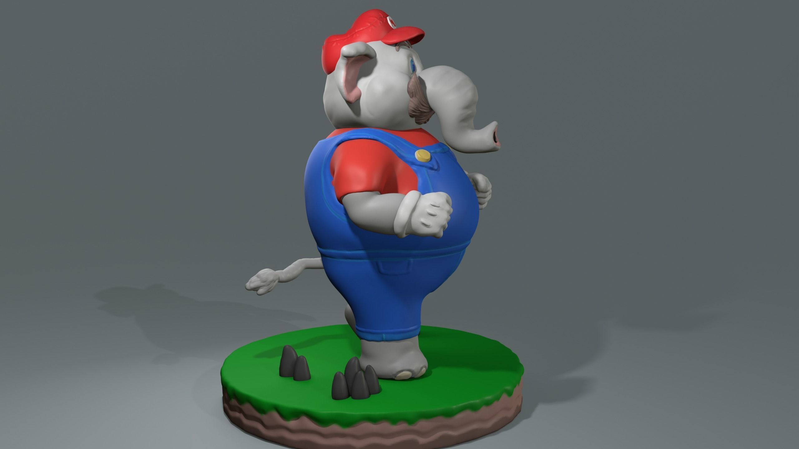 Elephant Mario Super Mario Bros Wonder 3D Print Model 3D model 3D ...