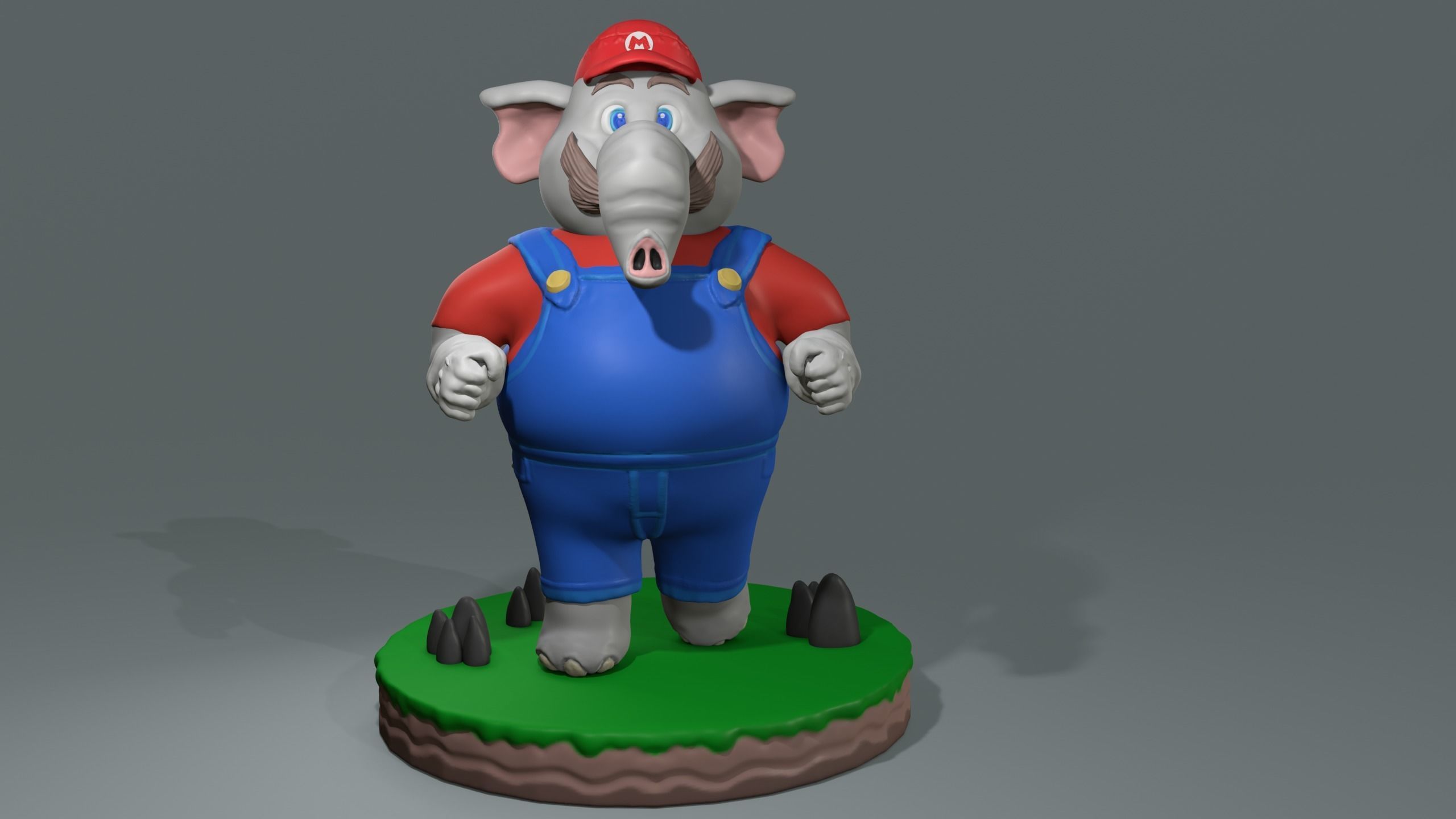 Elephant Mario Super Mario Bros Wonder 3D Print Model 3D model 3D ...