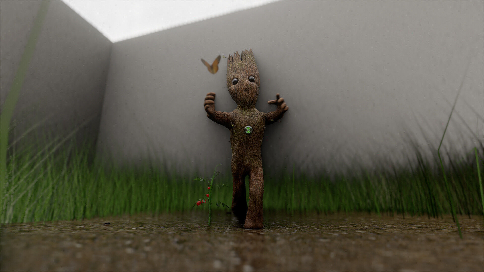 3D model Baby Groot - Guardians of the Galaxy VR / AR / low-poly | CGTrader