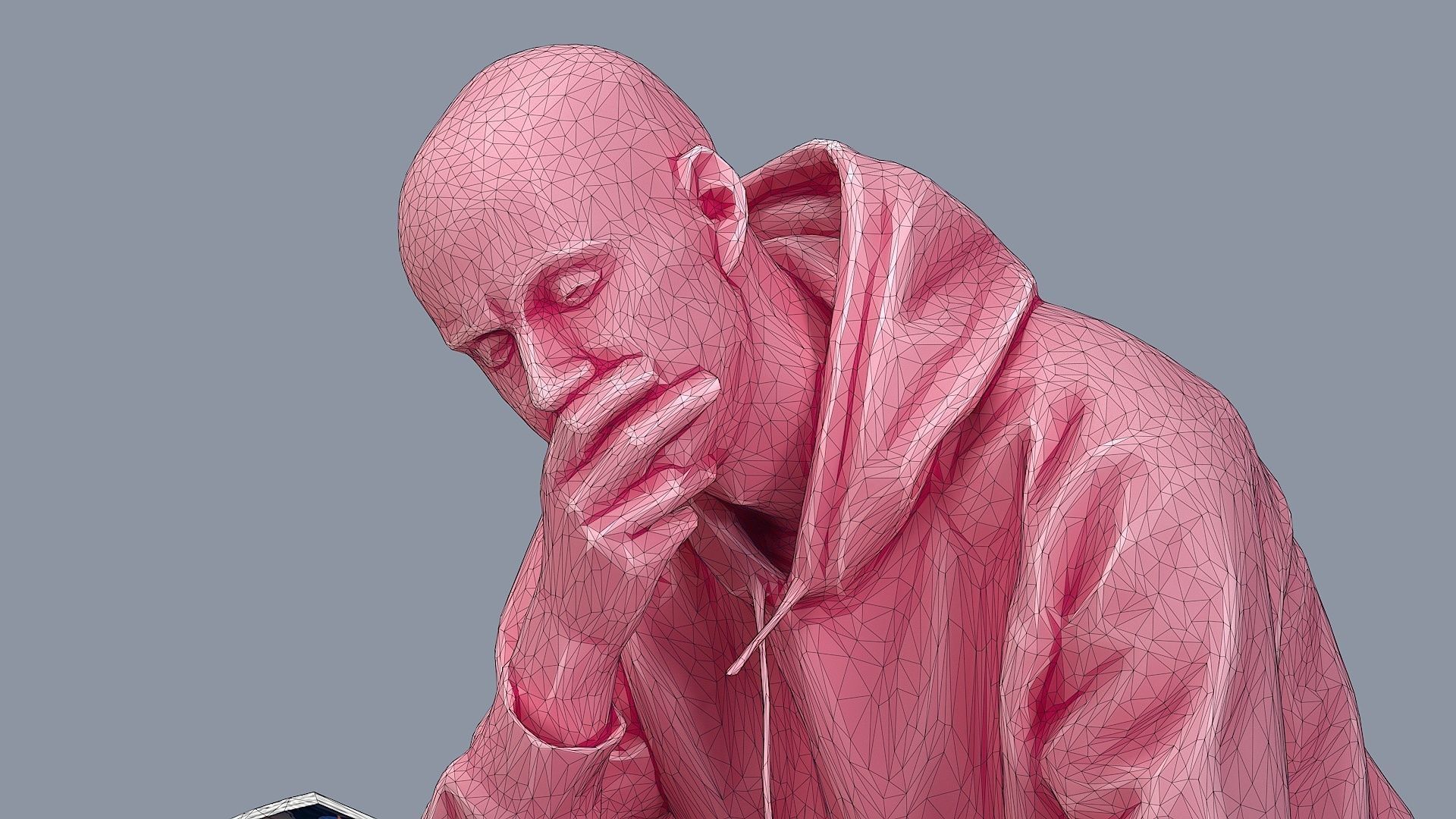 Deep in Space Young Man Reading NASA NEXT 3D model | CGTrader