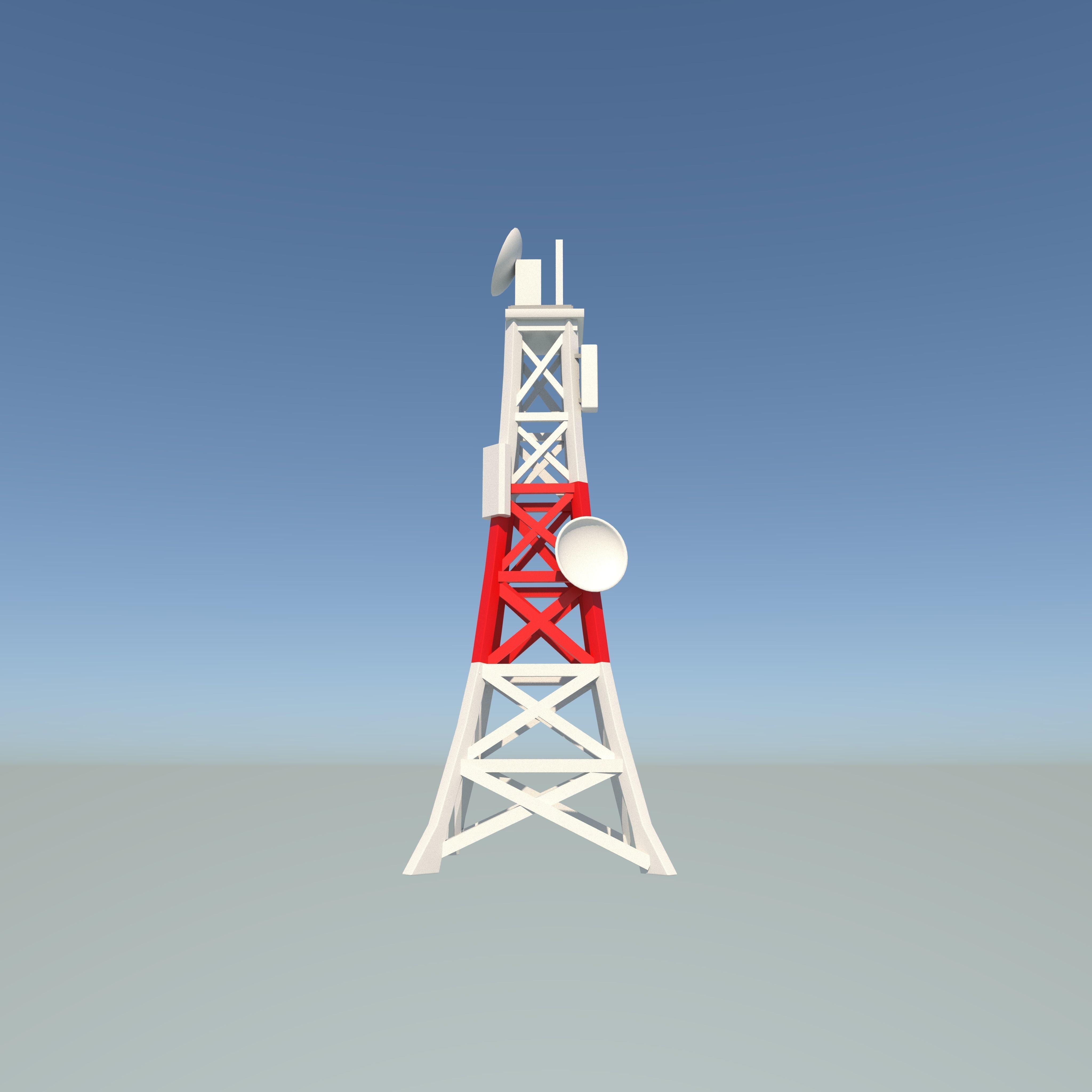 3D model mobile tower VR / AR / low-poly | CGTrader