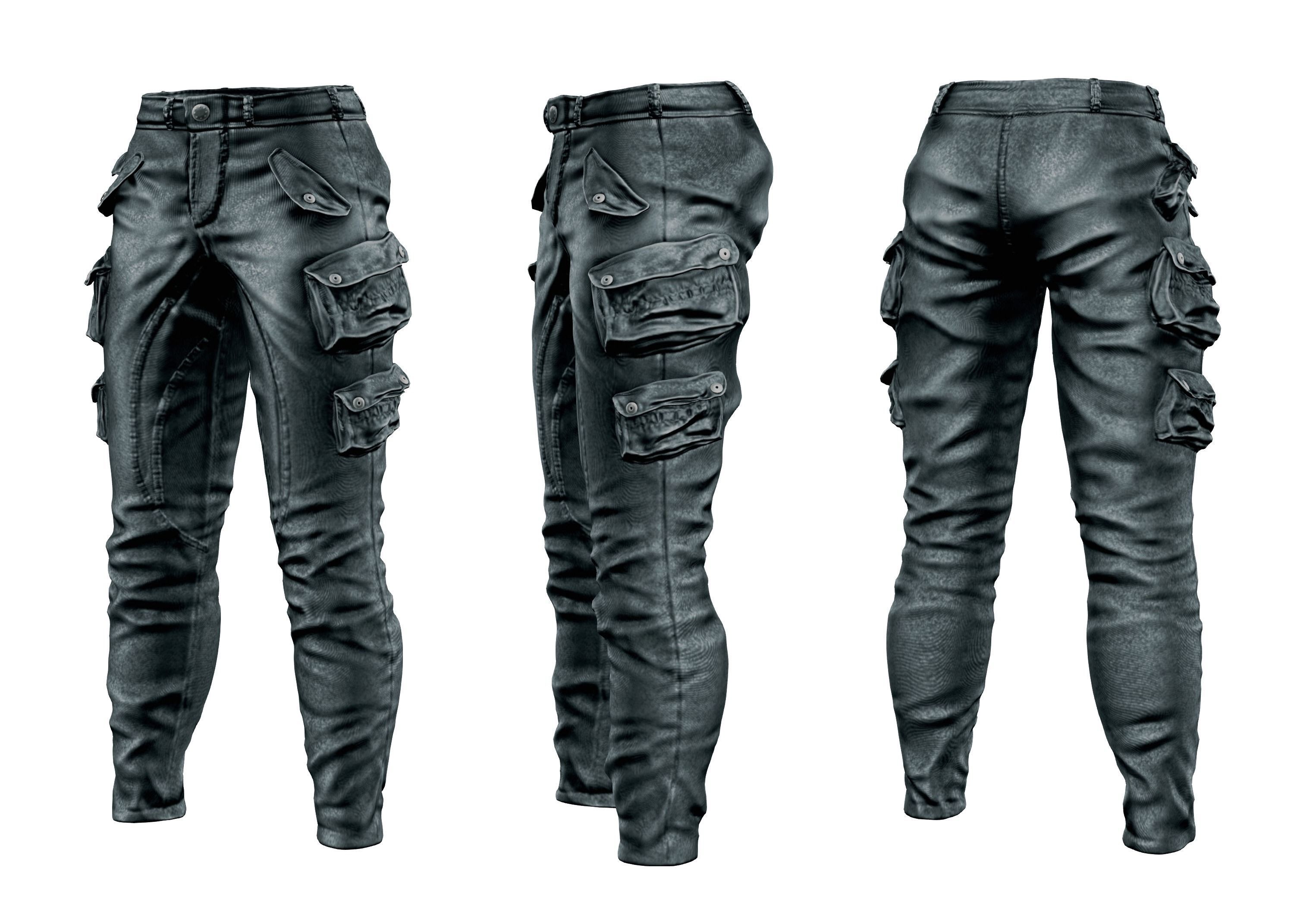 3D model Mens Skinny Pants VR / AR / low-poly | CGTrader