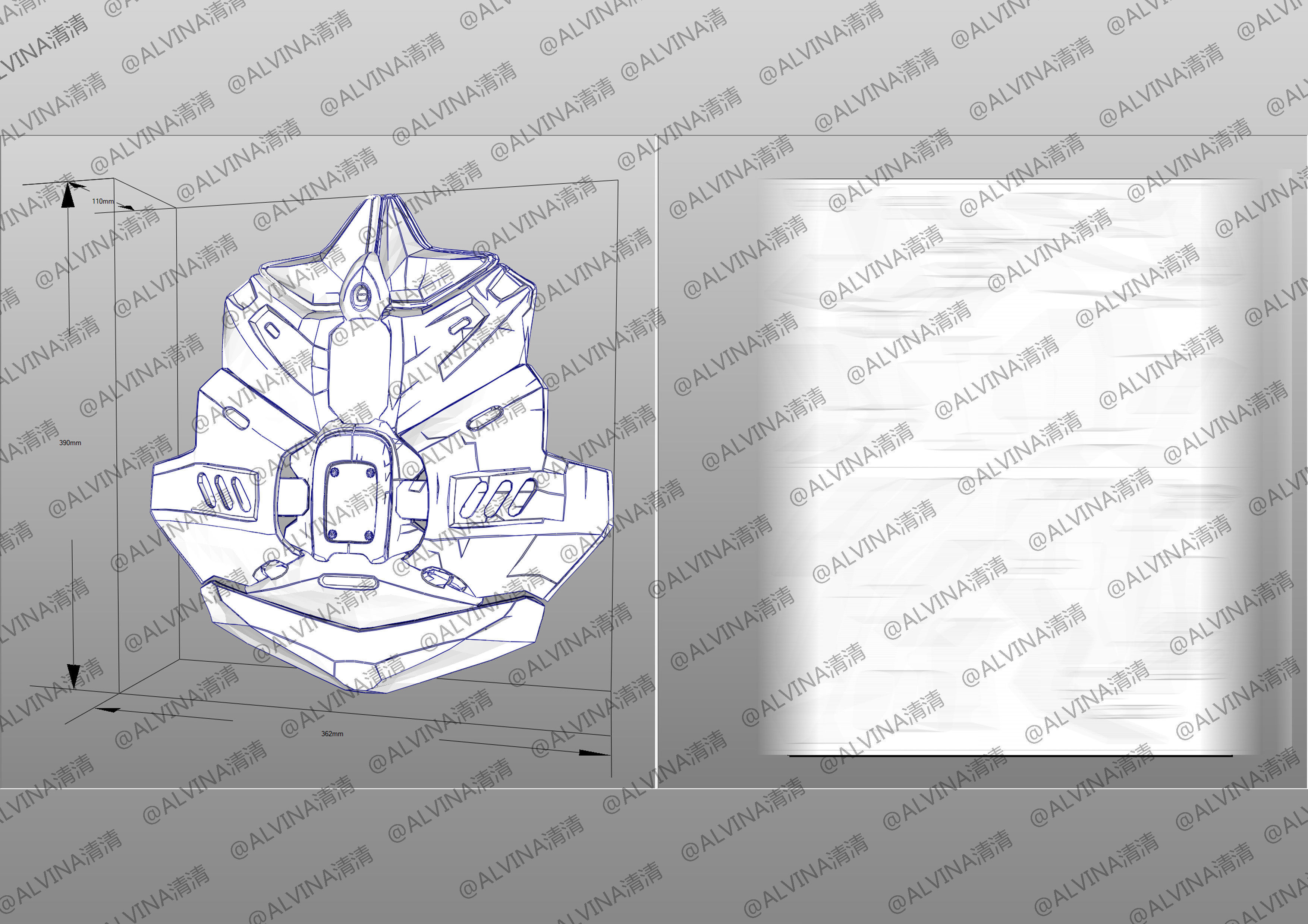 3D model Beyond Batman - Cosplay Pepakura Foam Template VR / AR / low ...