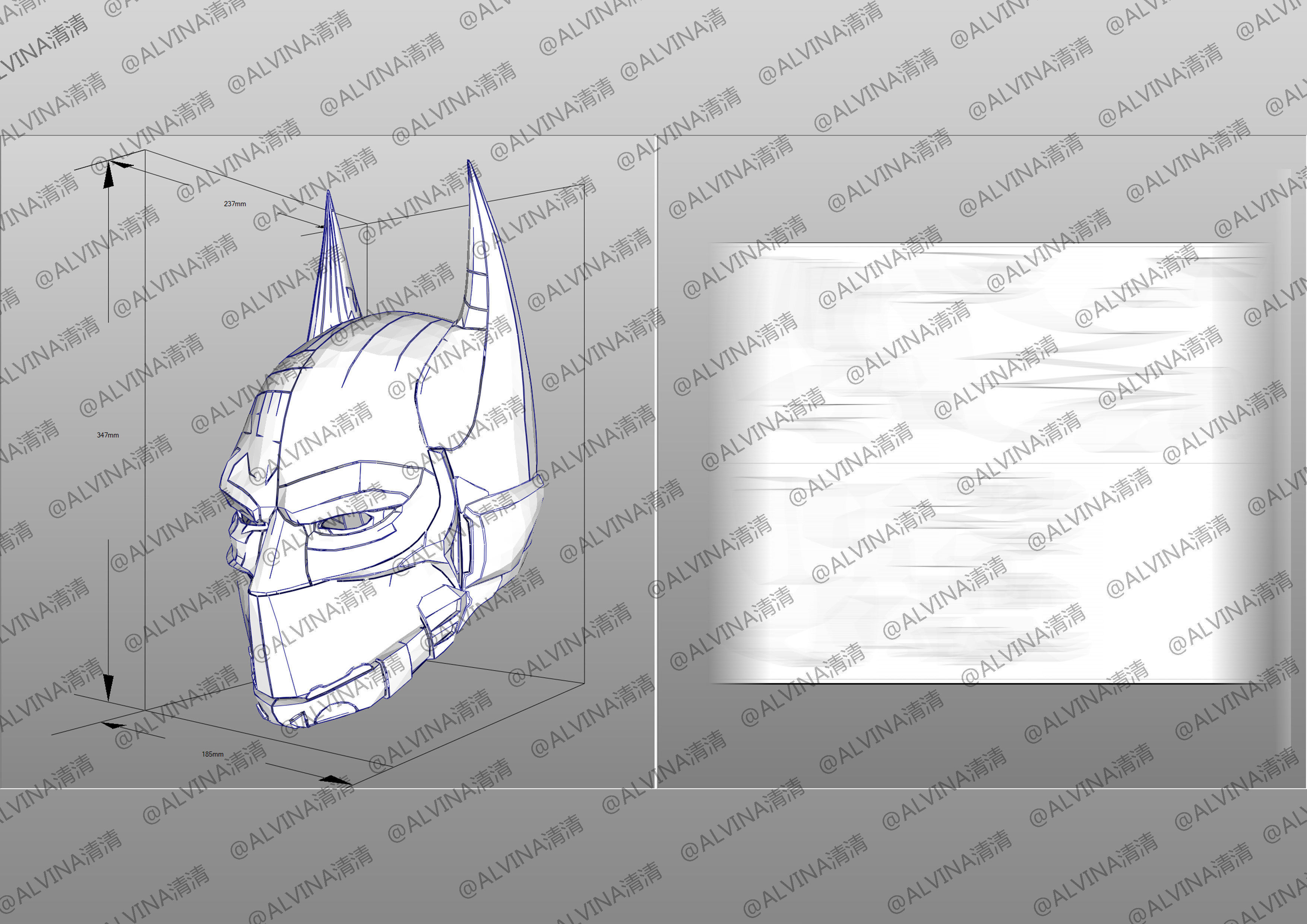 3D model Beyond Batman - Cosplay Pepakura Foam Template VR / AR / low ...