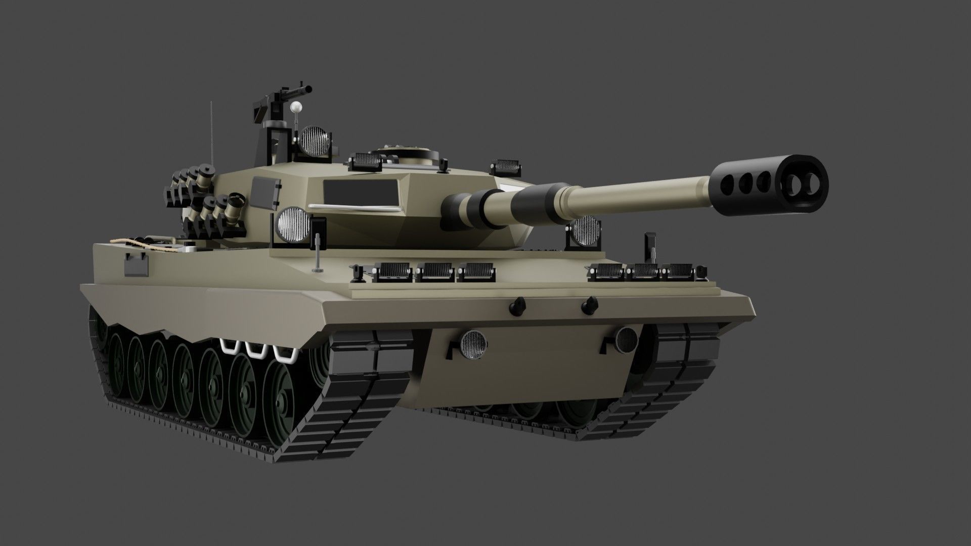 LEOPARD-2A5 TANK 3D MODEL 3D model | CGTrader
