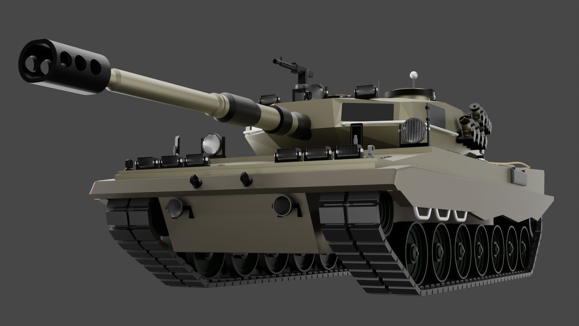 LEOPARD-2A5 TANK 3D MODEL 3D model | CGTrader