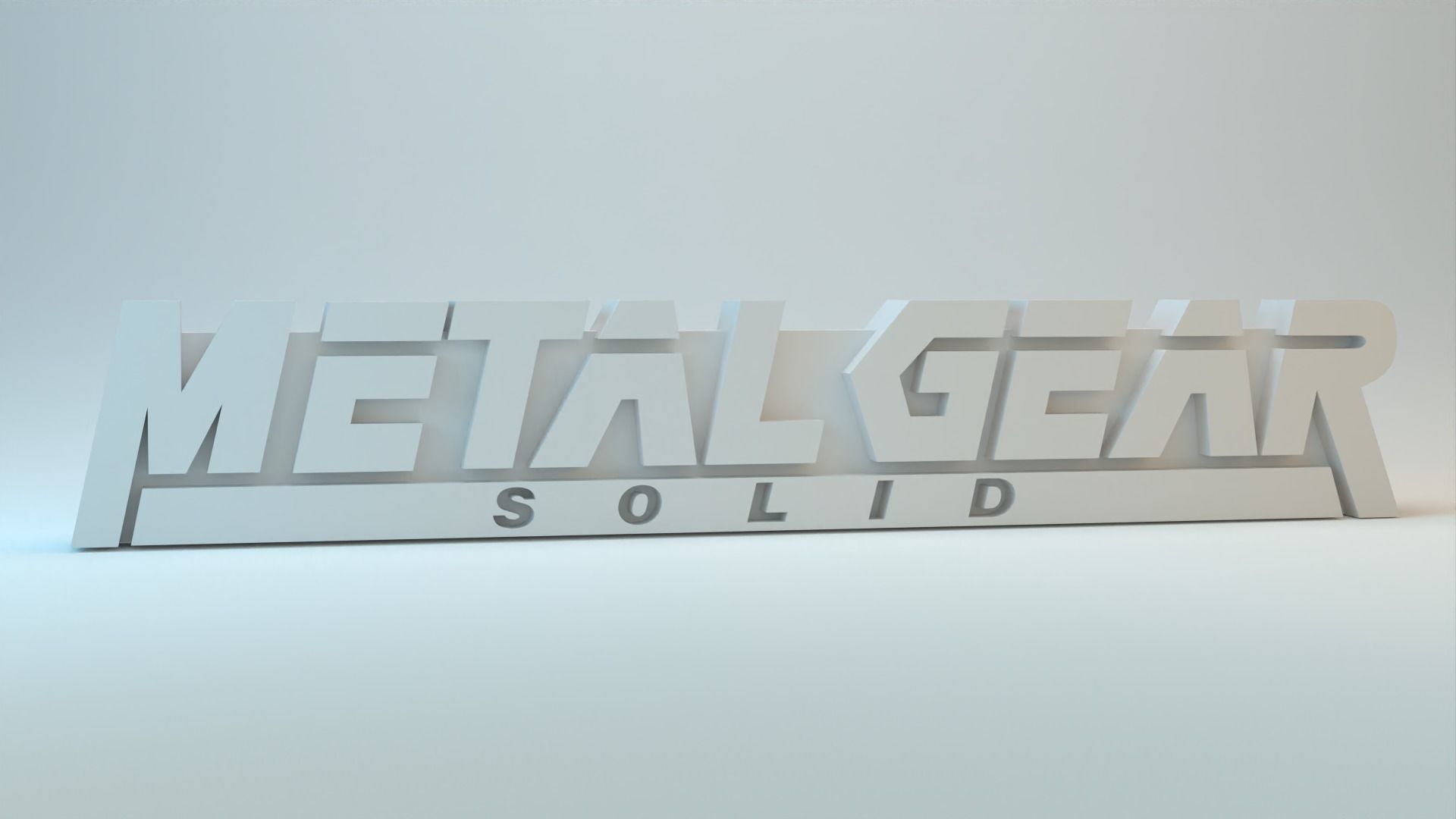Metal Gear Solid Logo 3D model | CGTrader