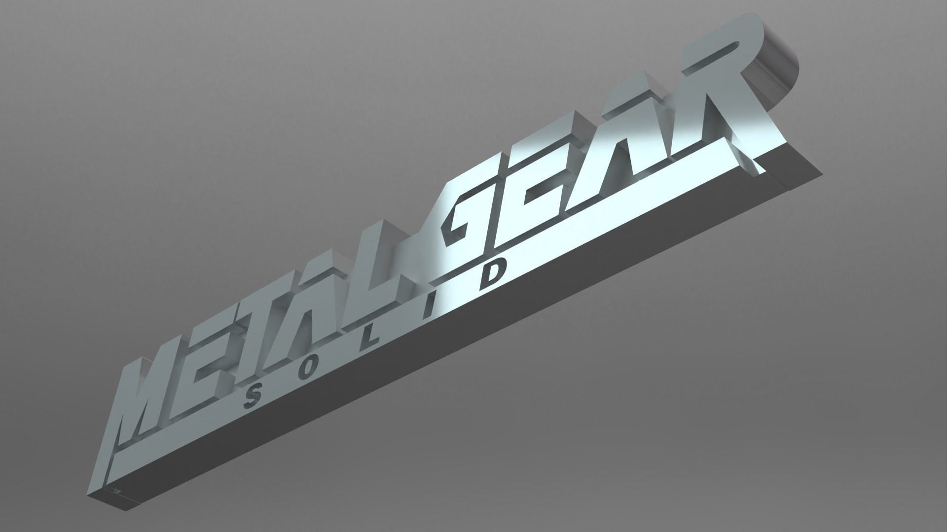 Metal Gear Solid Logo 3D model | CGTrader