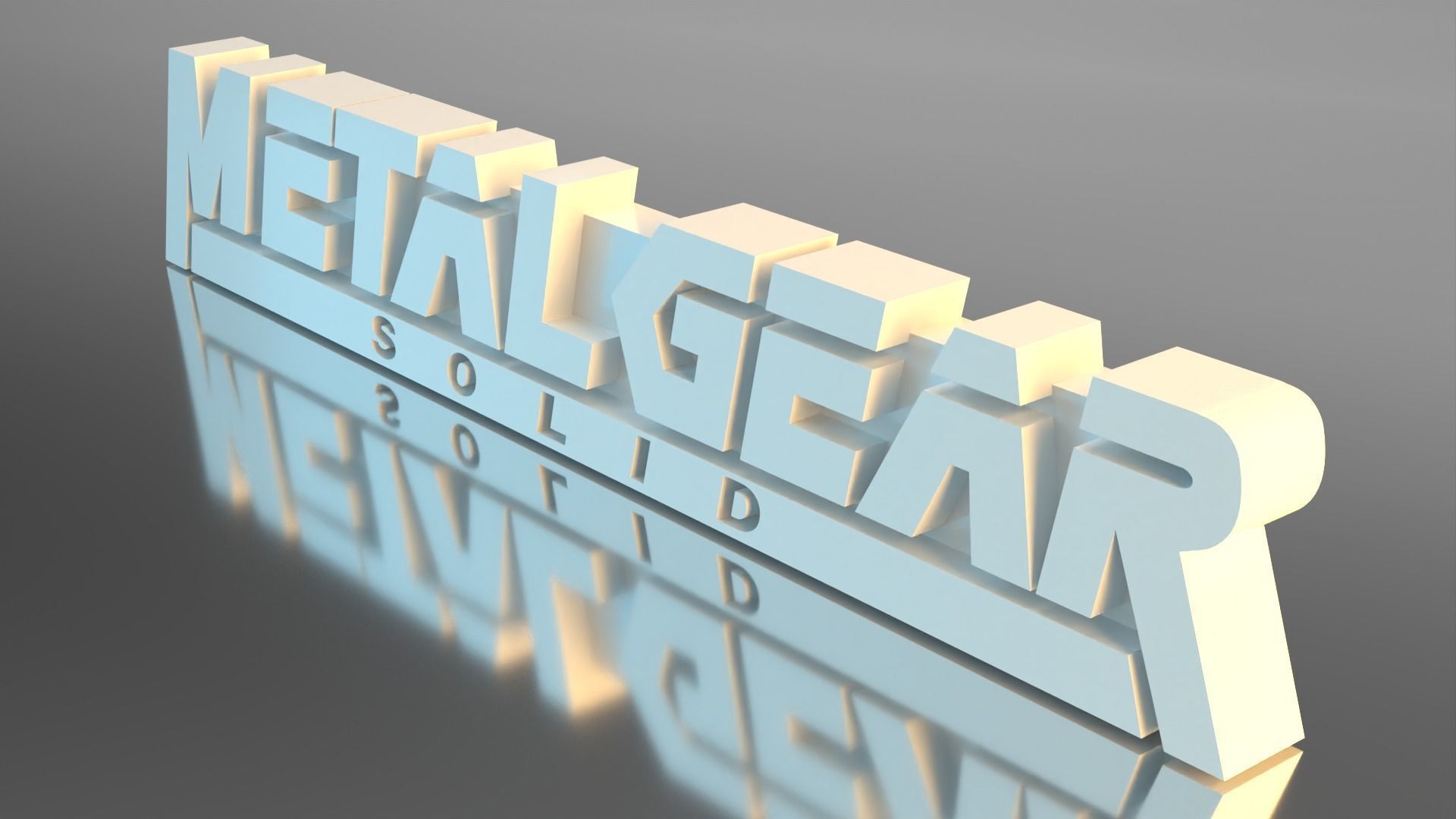 Metal Gear Solid Logo 3D model | CGTrader
