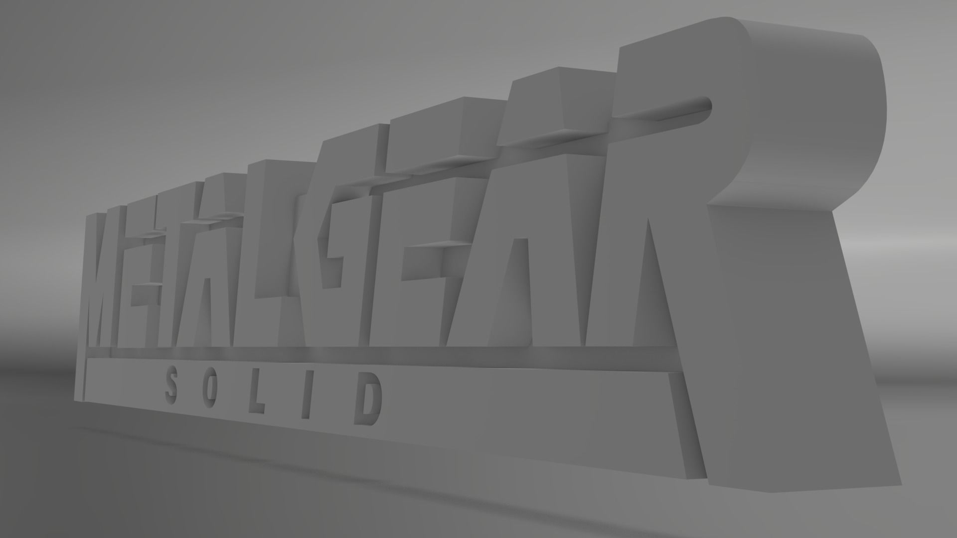 Metal Gear Solid Logo 3D model | CGTrader