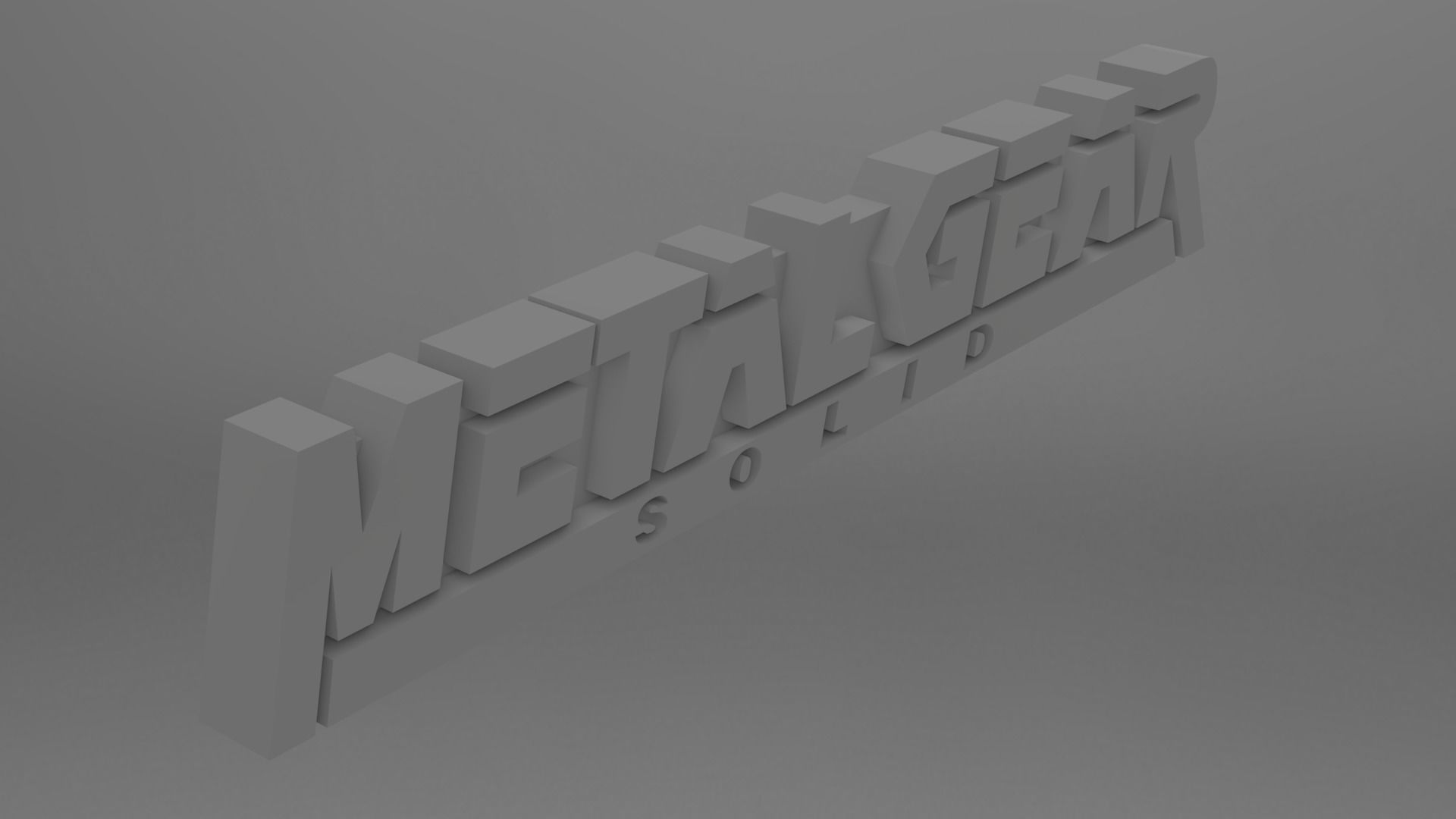 Metal Gear Solid Logo 3D model | CGTrader