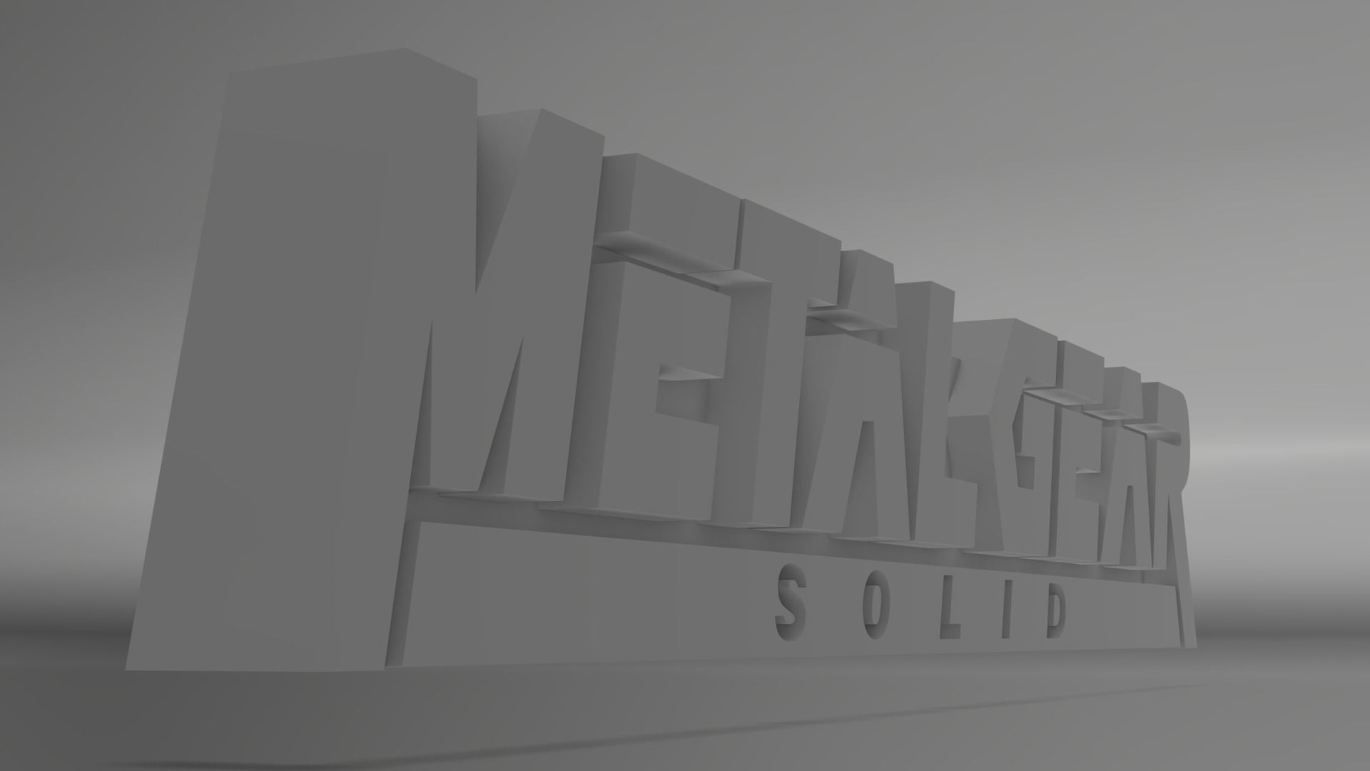 Metal Gear Solid Logo 3D model | CGTrader