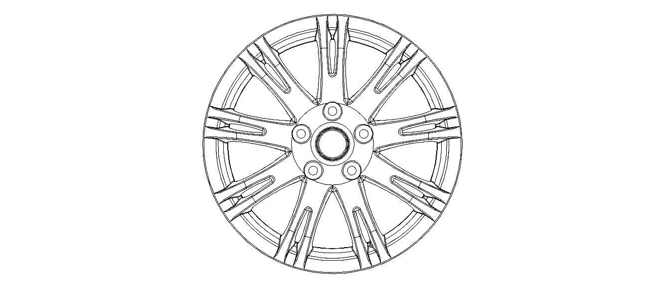Car Classics Style Rims R18 3D model rigged | CGTrader