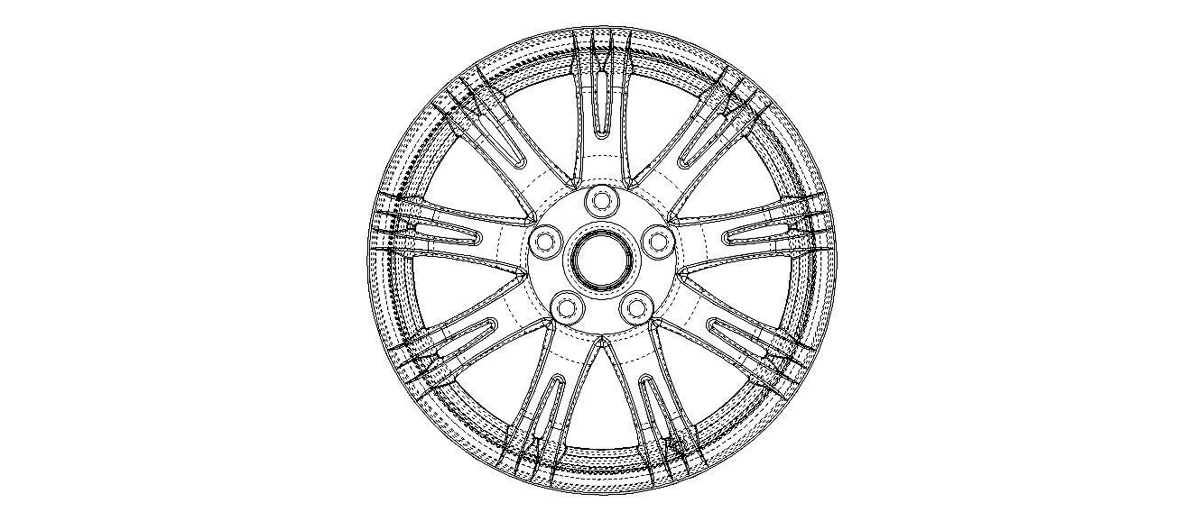 Car Classics Style Rims R18 3D model rigged | CGTrader