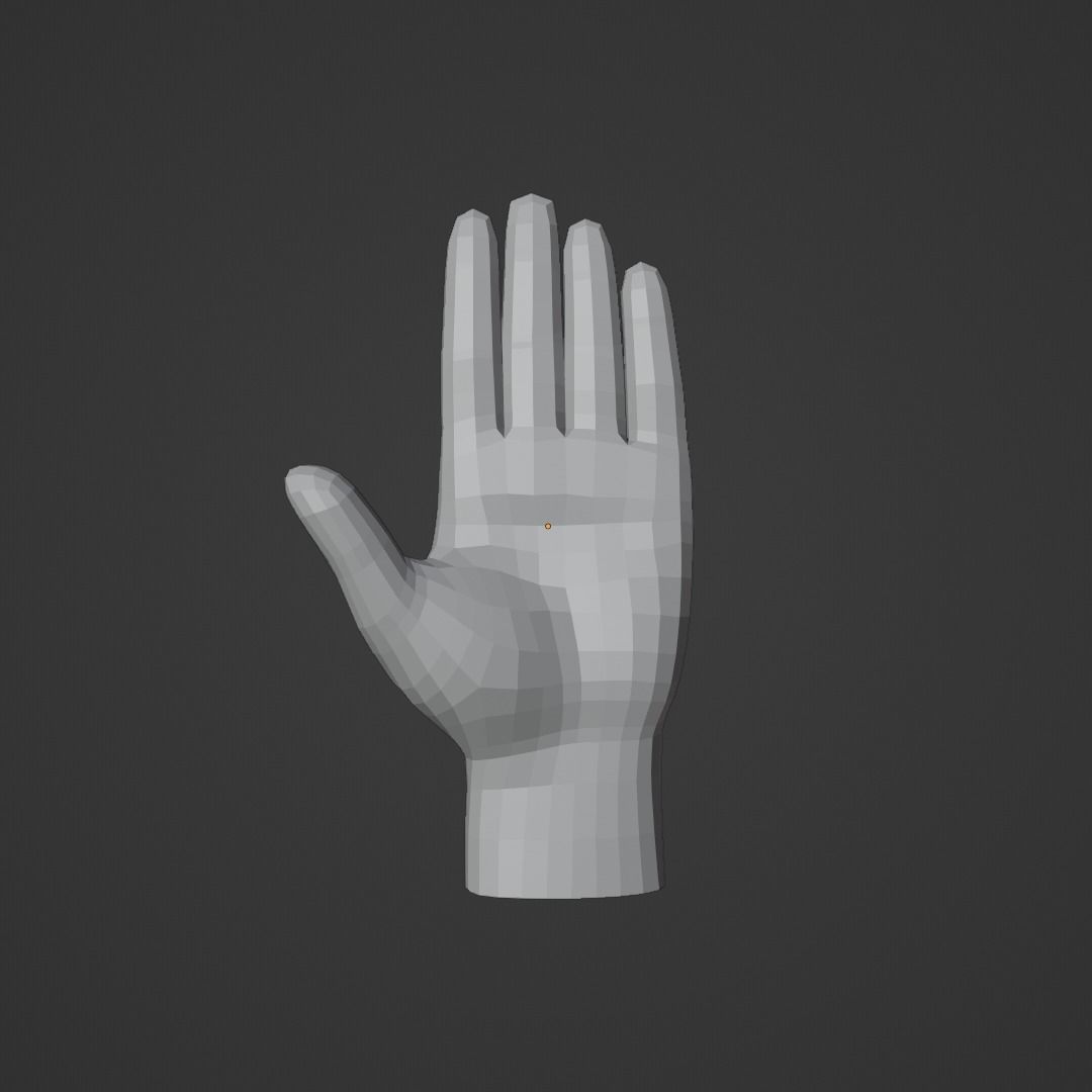 Simple Cartoon hand rigged free 3D model rigged | CGTrader