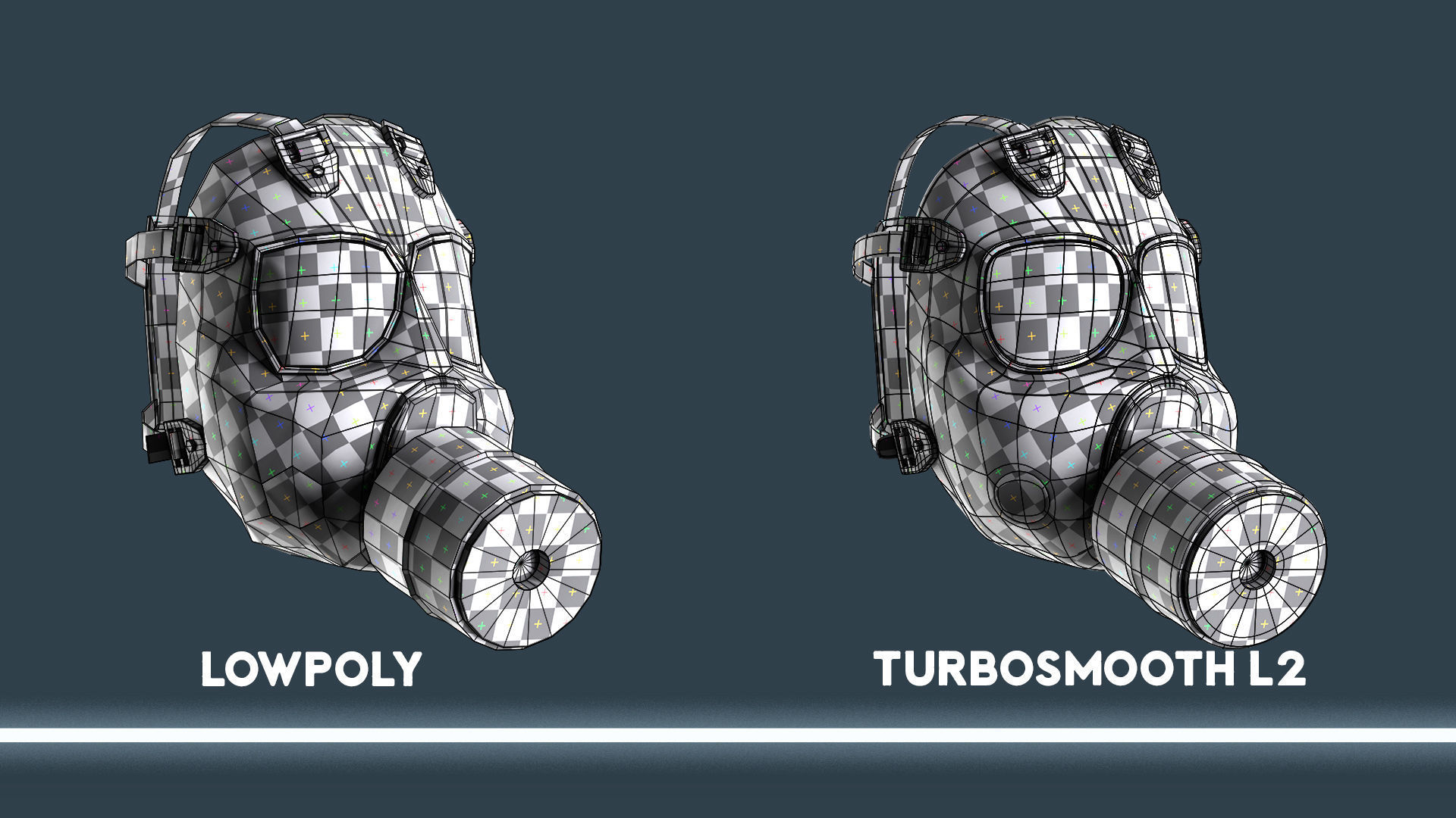 3D model 10 Gas masks base mesh VR / AR / low-poly | CGTrader