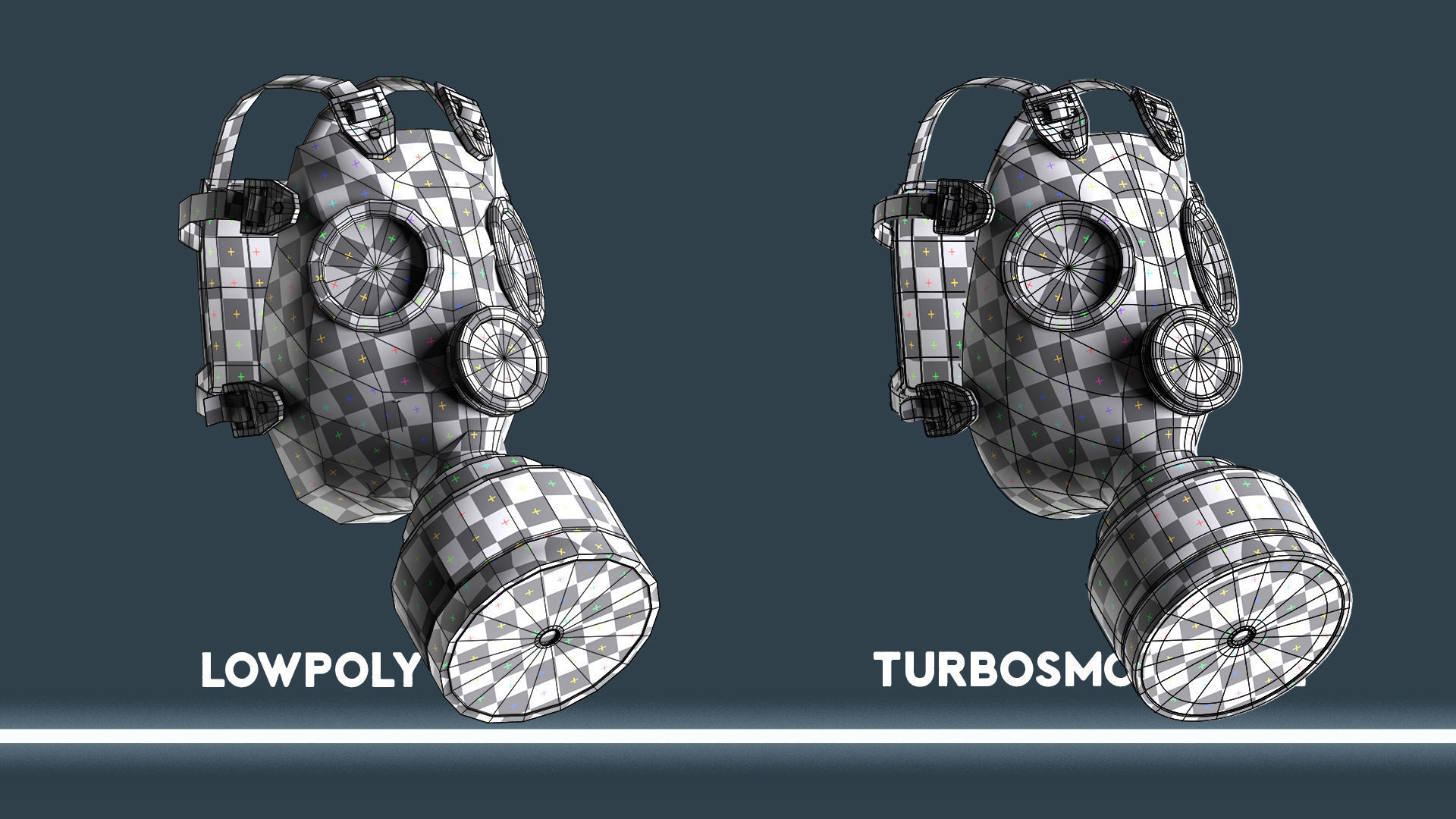 3D model 10 Gas masks base mesh VR / AR / low-poly | CGTrader