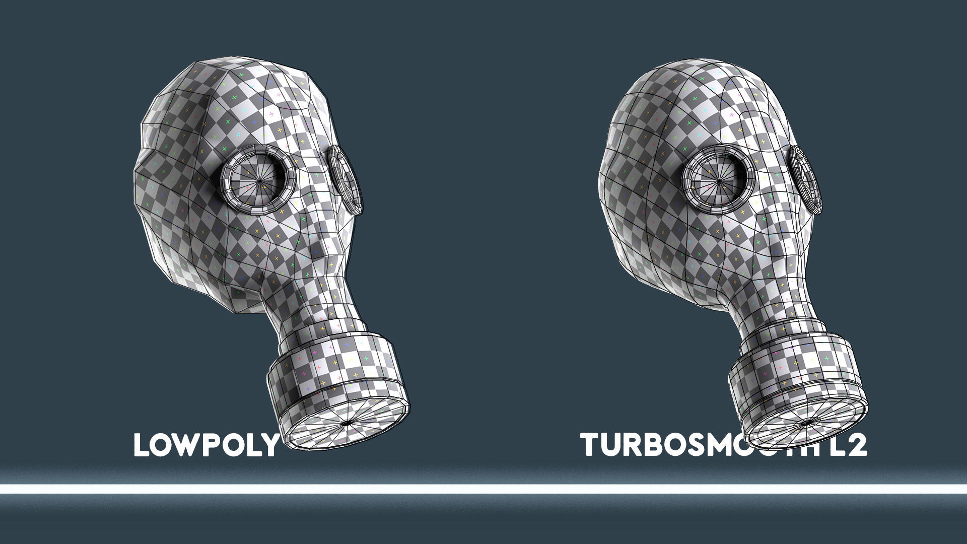 3D model 10 Gas masks base mesh VR / AR / low-poly | CGTrader