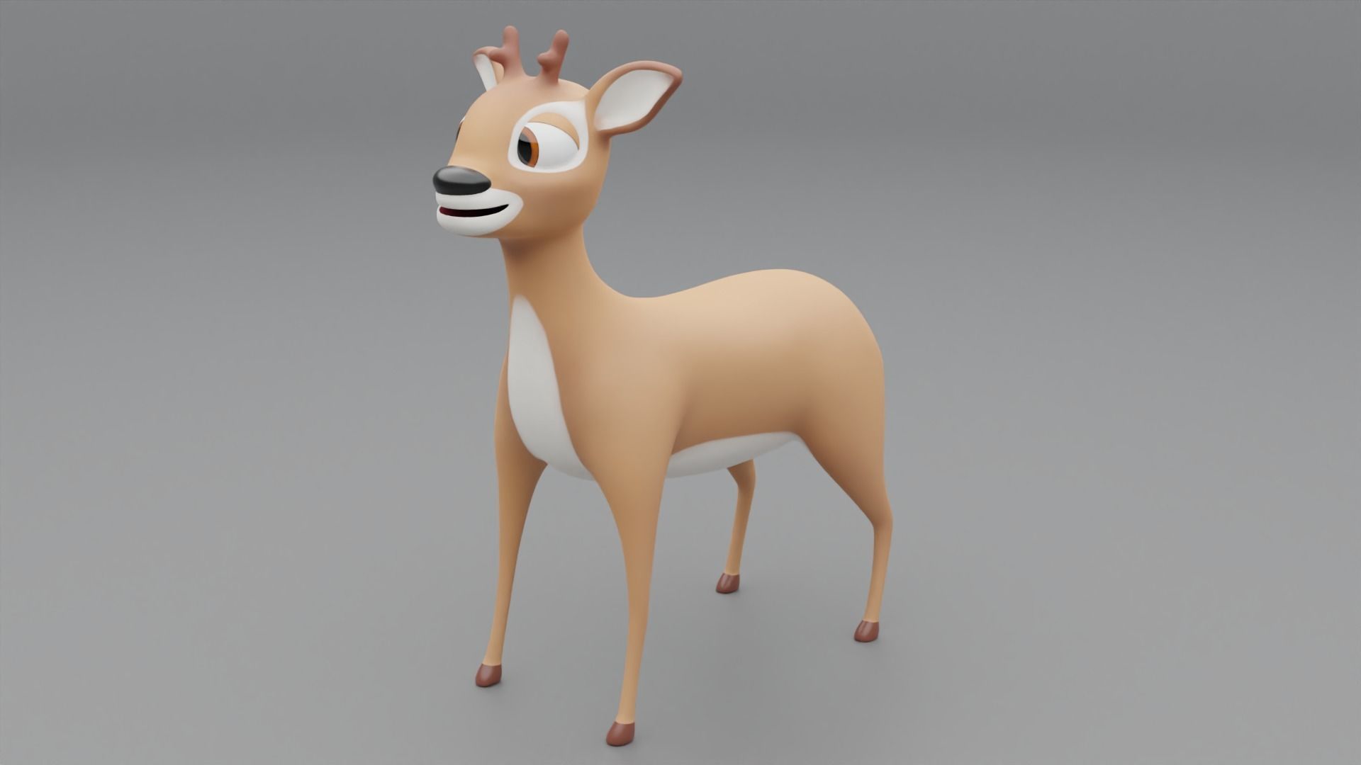3D Deer Cartoon Character 3D model animated rigged | CGTrader